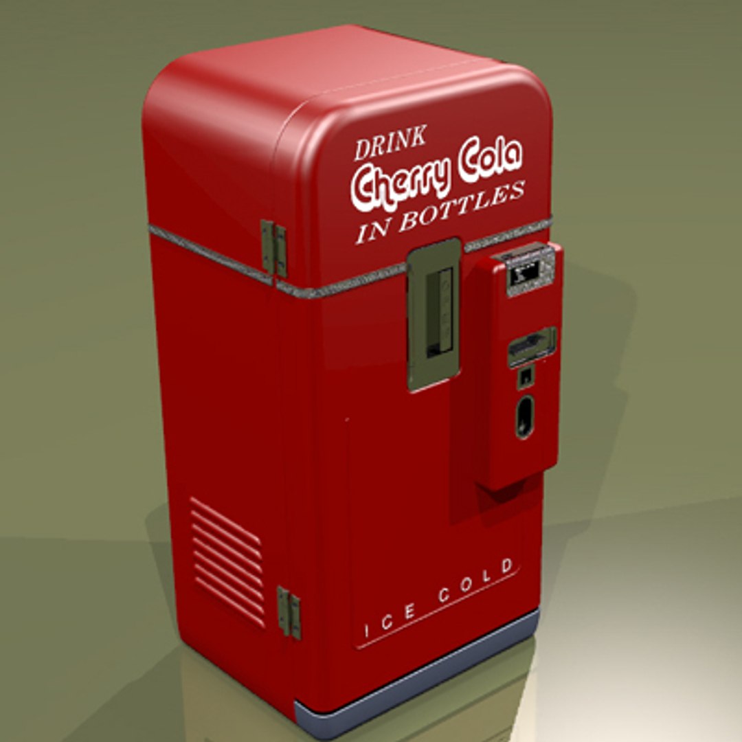 cola vending machine 3d model