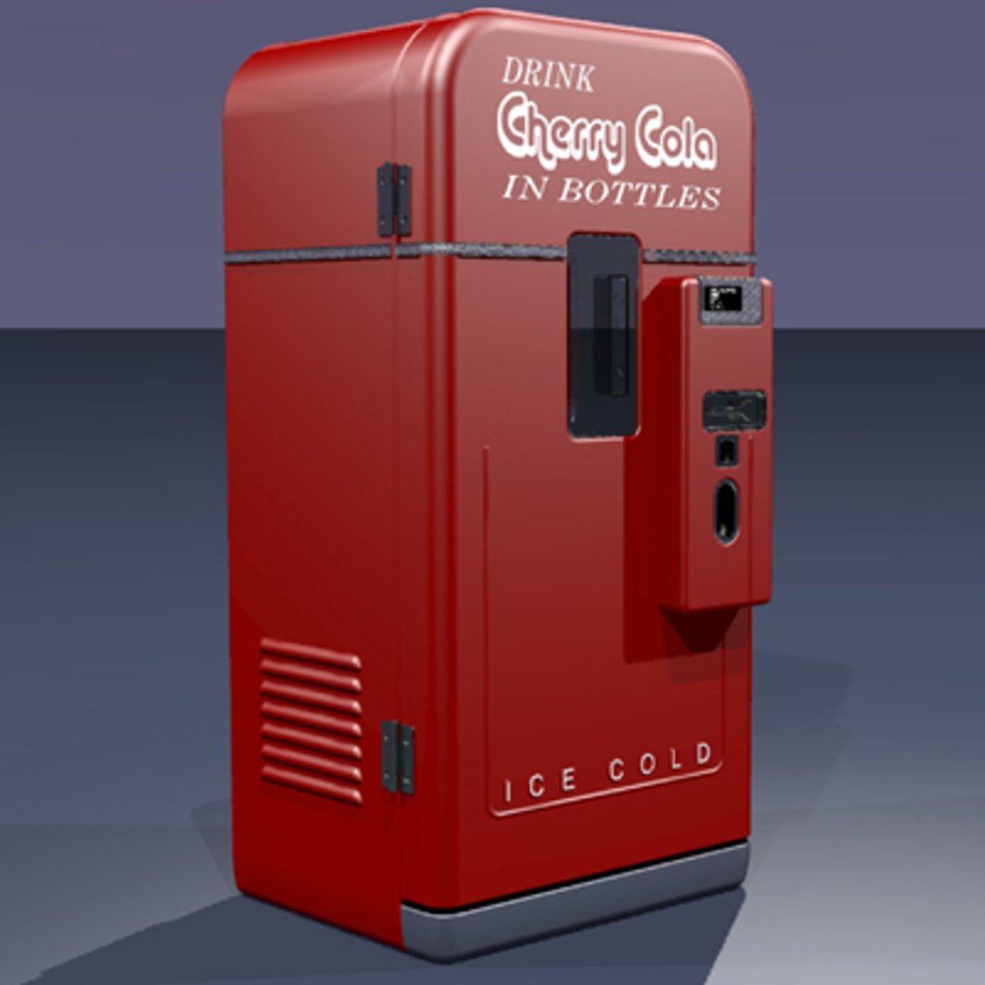 cola vending machine 3d model