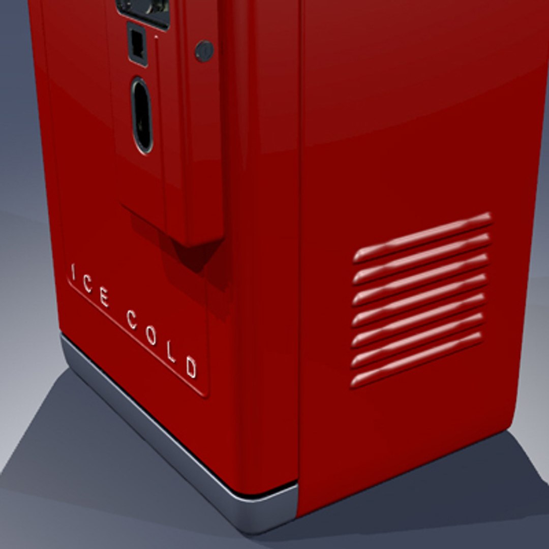 cola vending machine 3d model