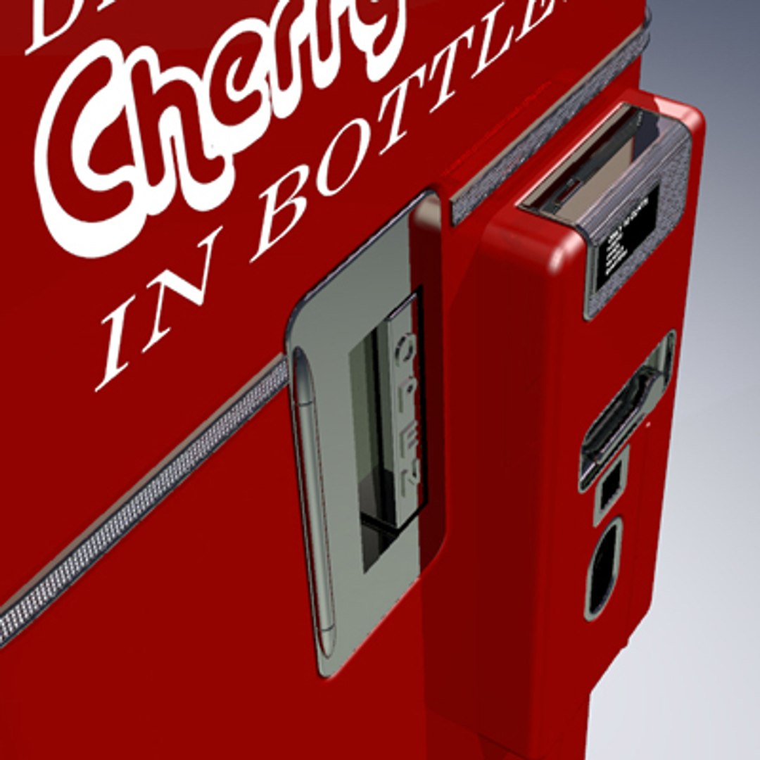 cola vending machine 3d model