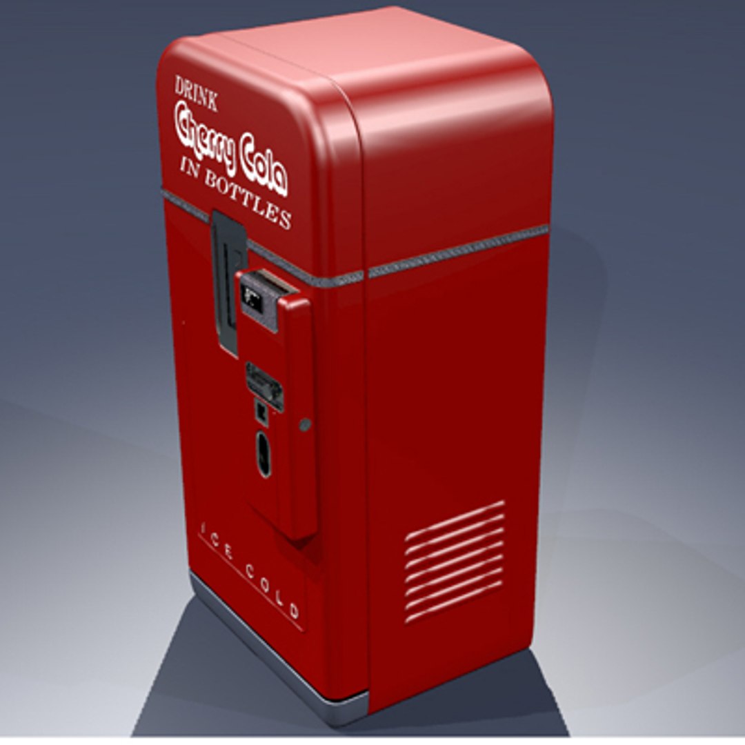cola vending machine 3d model