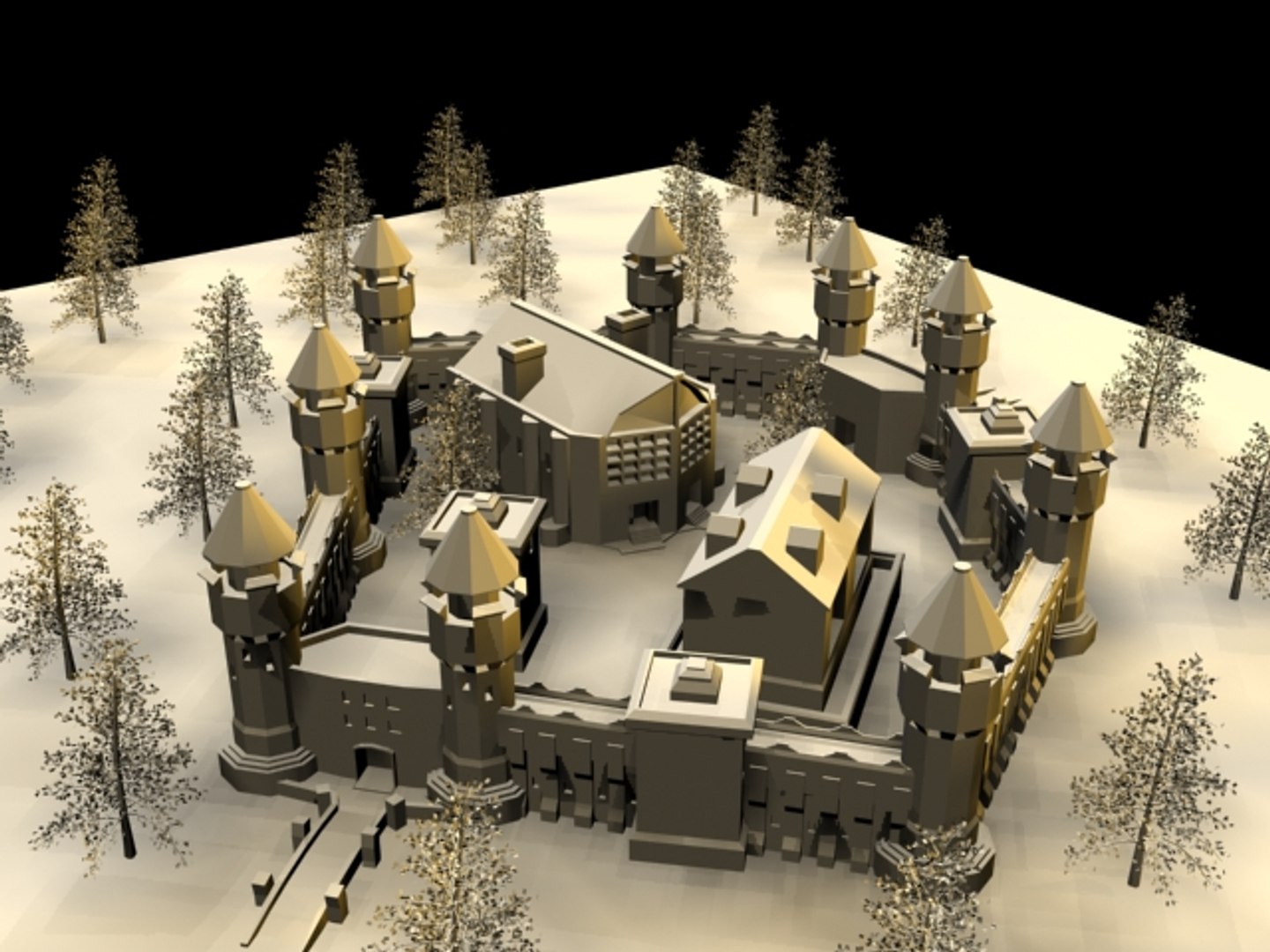 Castle Segments 3d Max