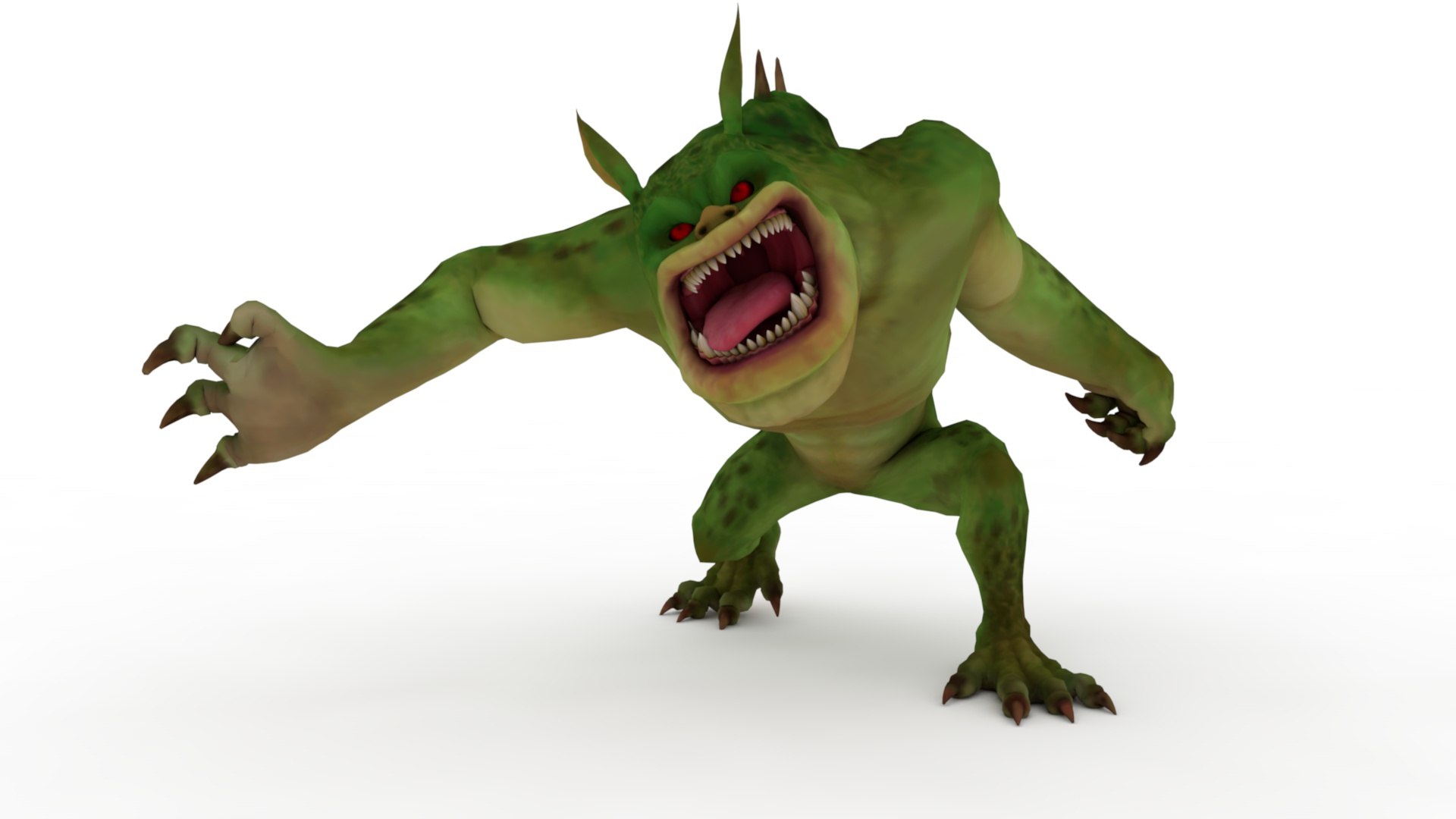 3D Monster Rigged And Animated Model - TurboSquid 2336746