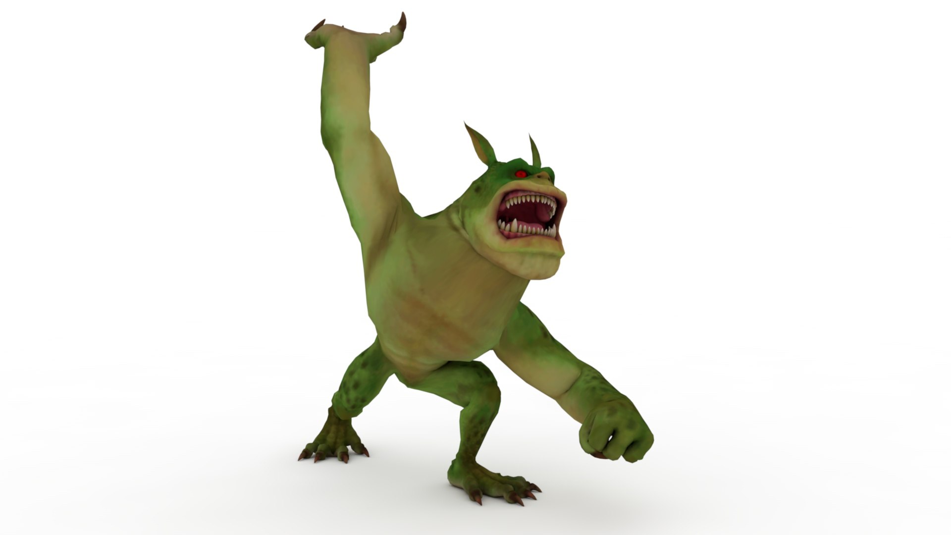 3D Monster Rigged And Animated Model - TurboSquid 2336746