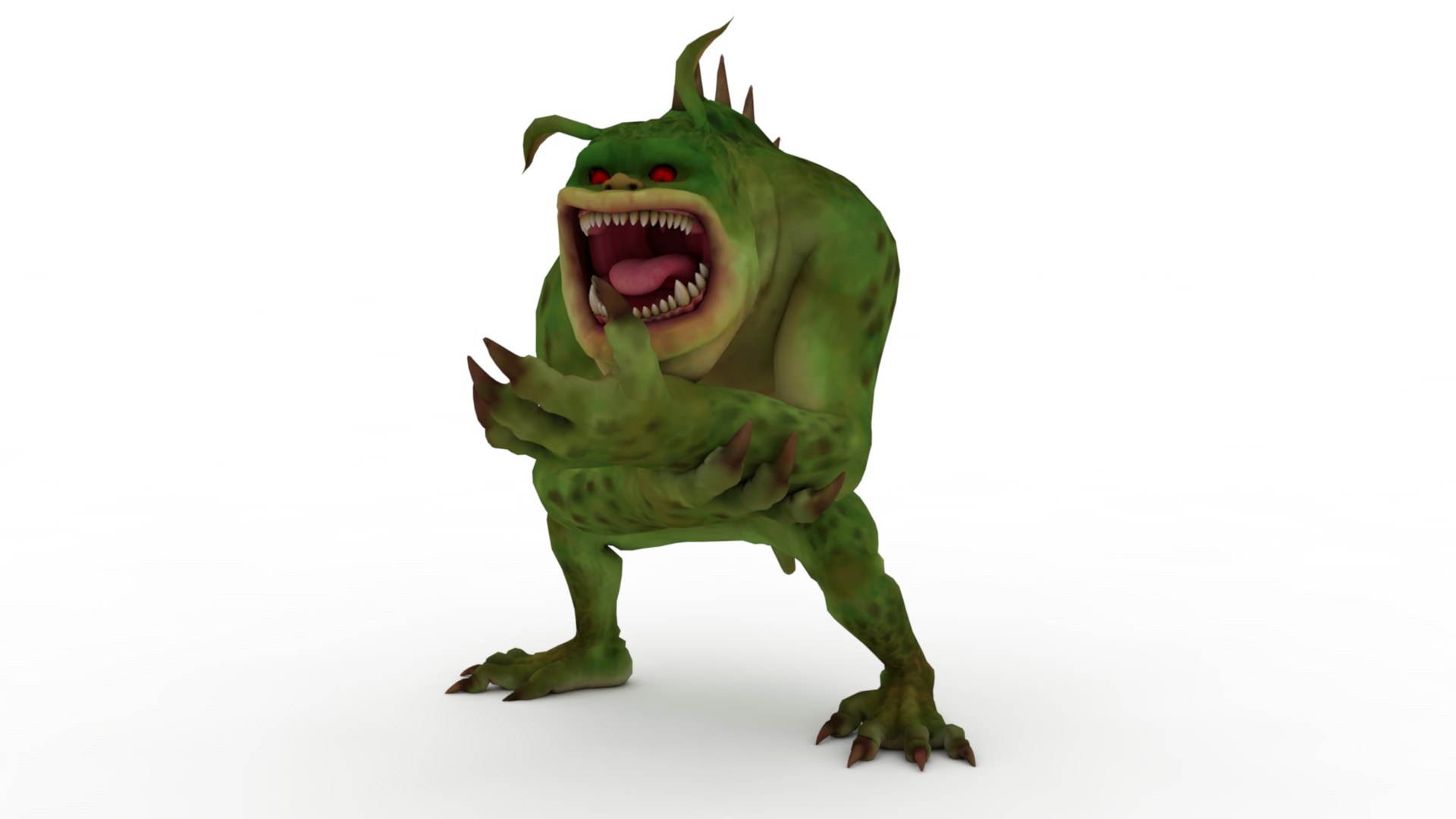 3D Monster Rigged And Animated Model - TurboSquid 2336746