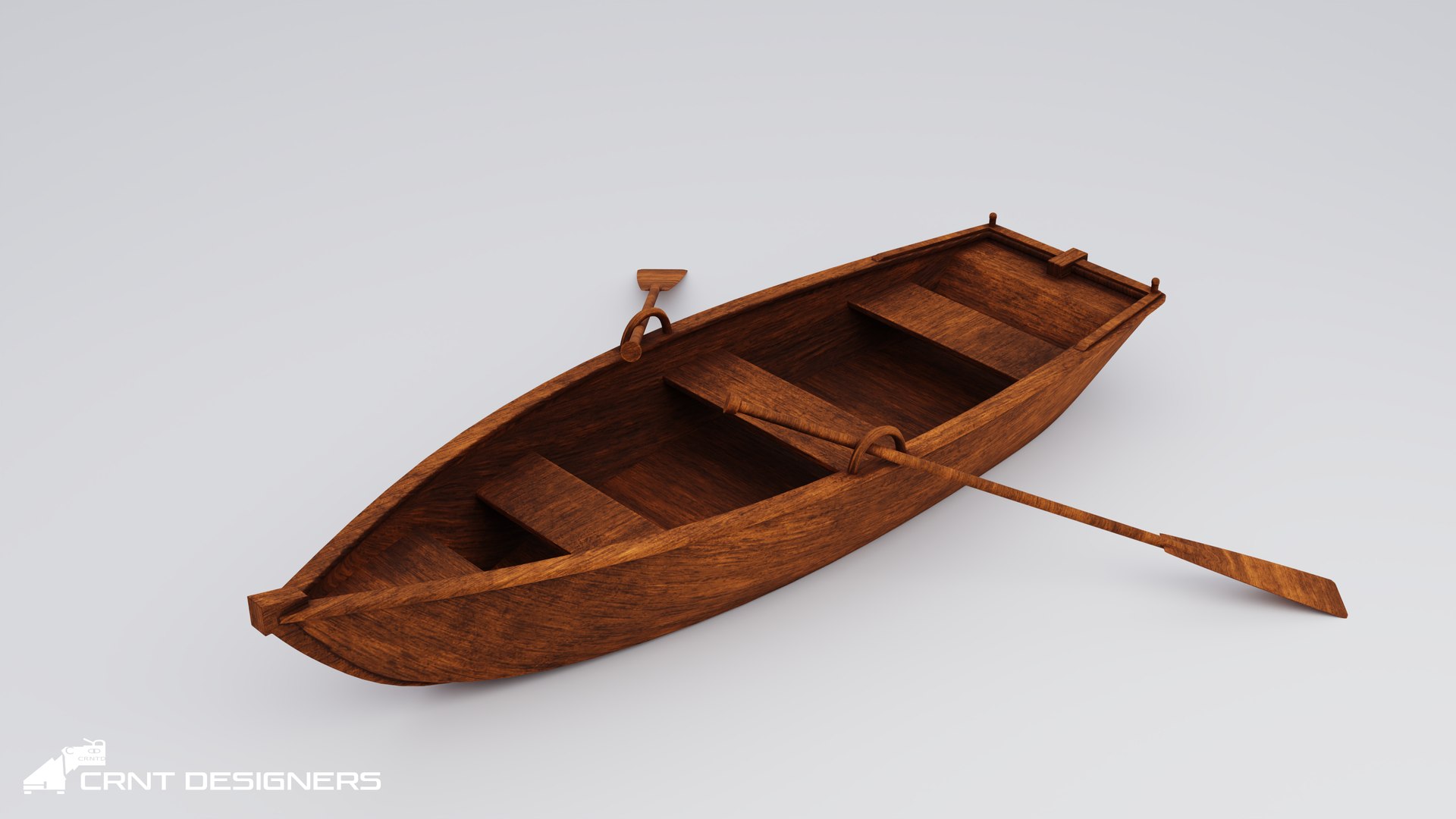 Wooden Boat 3D Model - TurboSquid 2116137