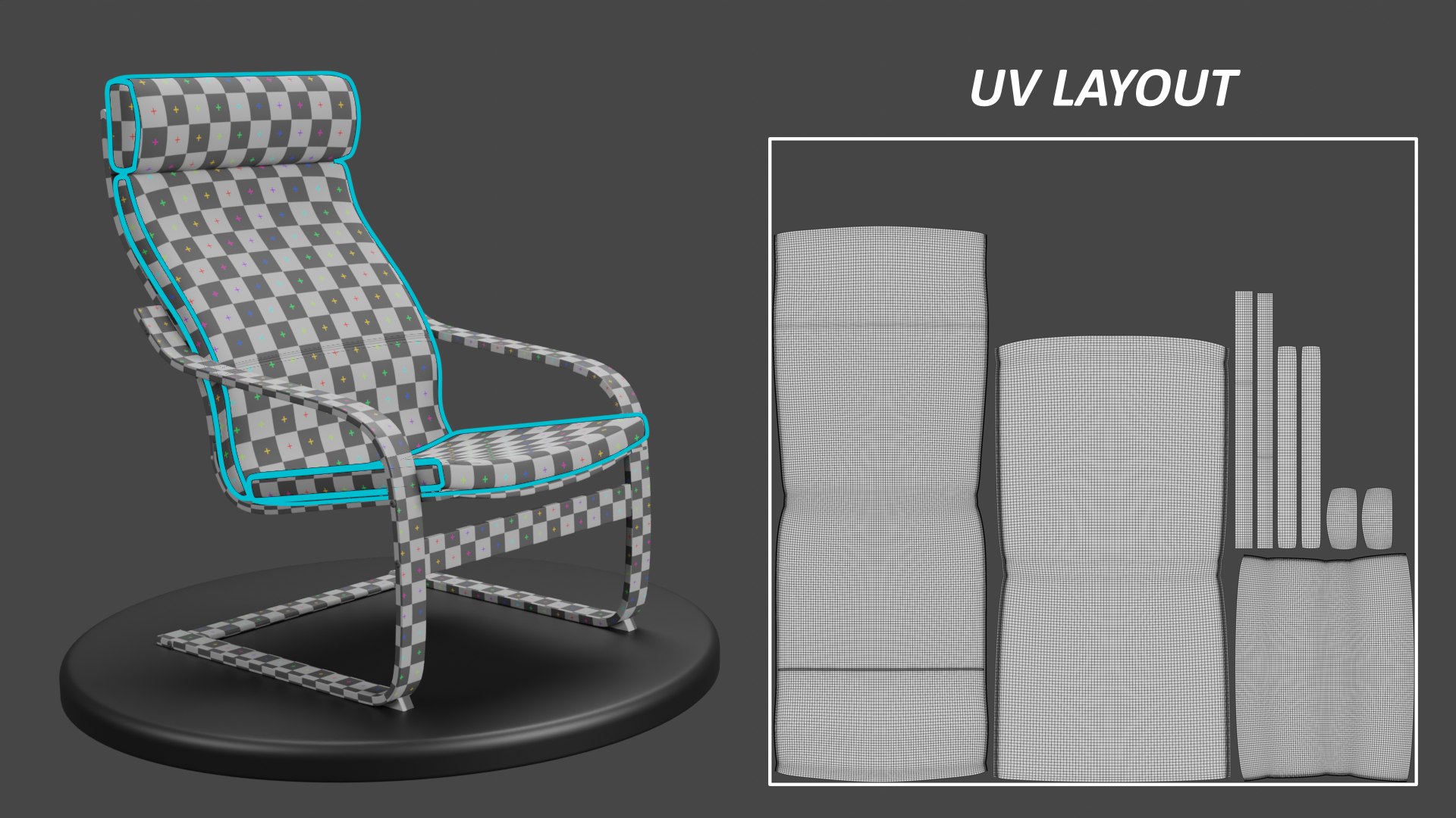 IKEA Poang Rocking Chair 3D model - TurboSquid 2032068