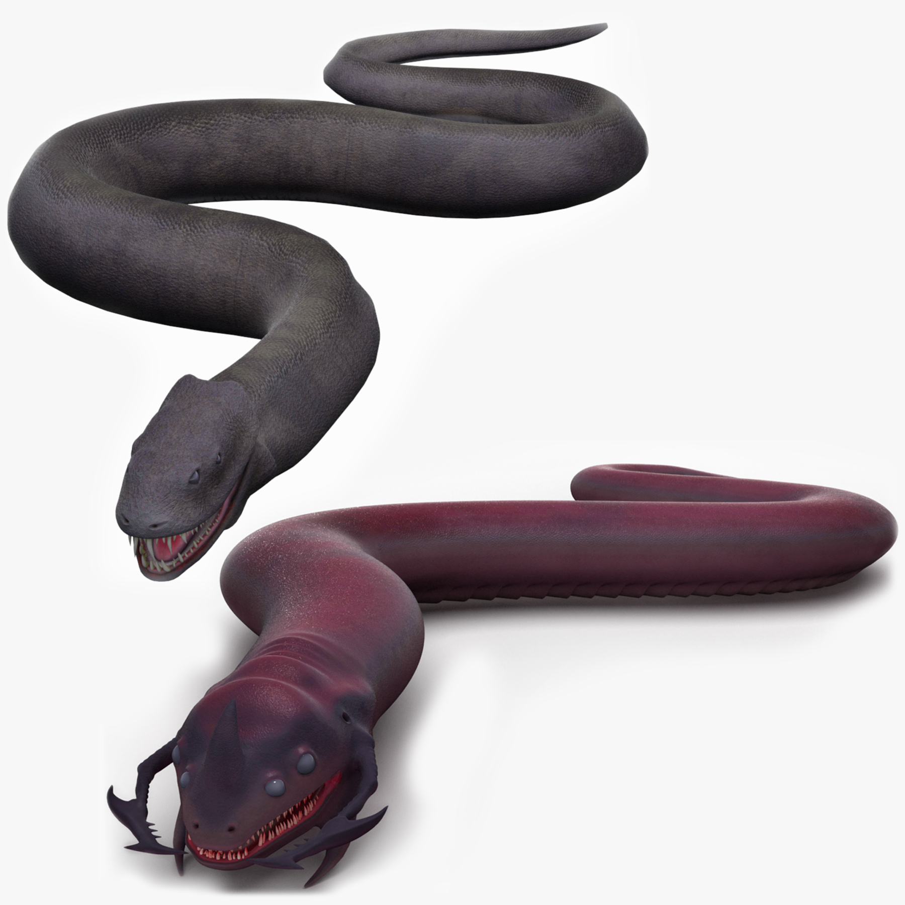 3D serpent monsters - TurboSquid 1452991