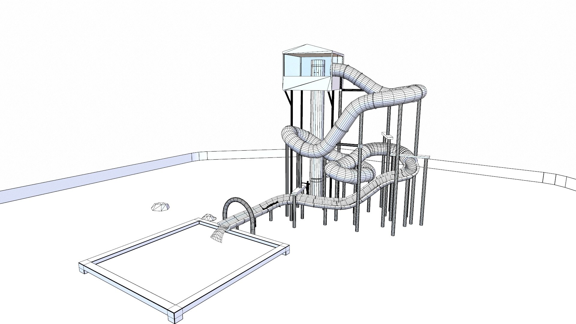 3D Water Slides Model - TurboSquid 2358491
