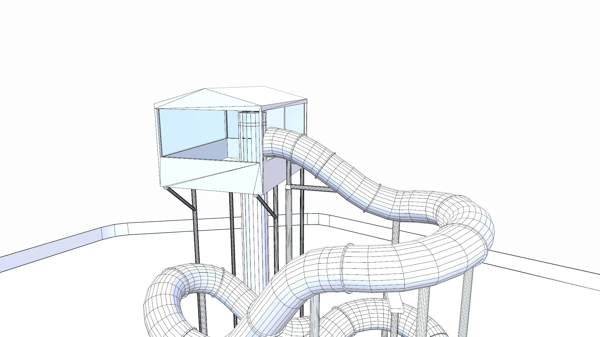 3D Water Slides Model - TurboSquid 2358491