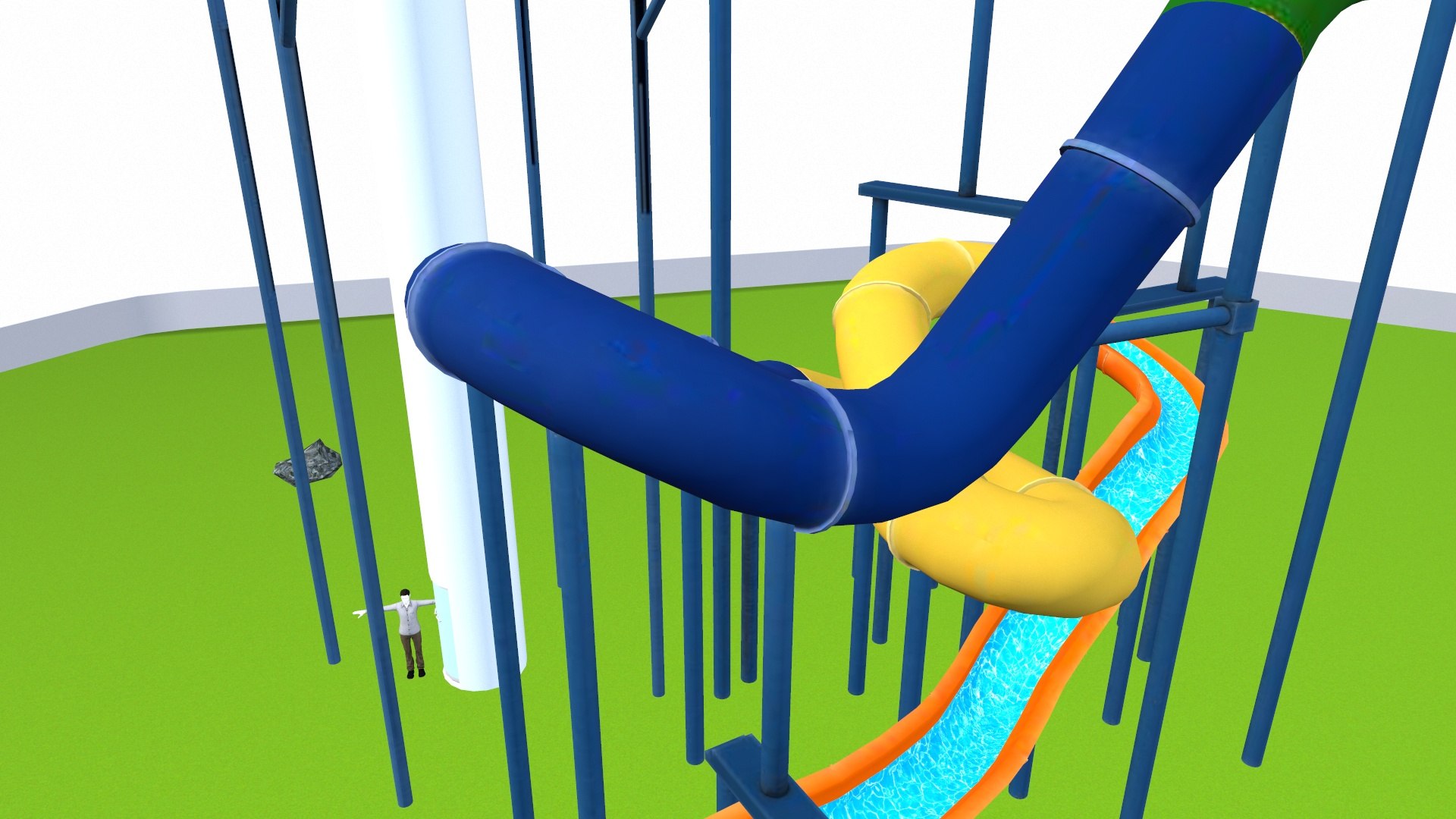 3D Water Slides Model - TurboSquid 2358491