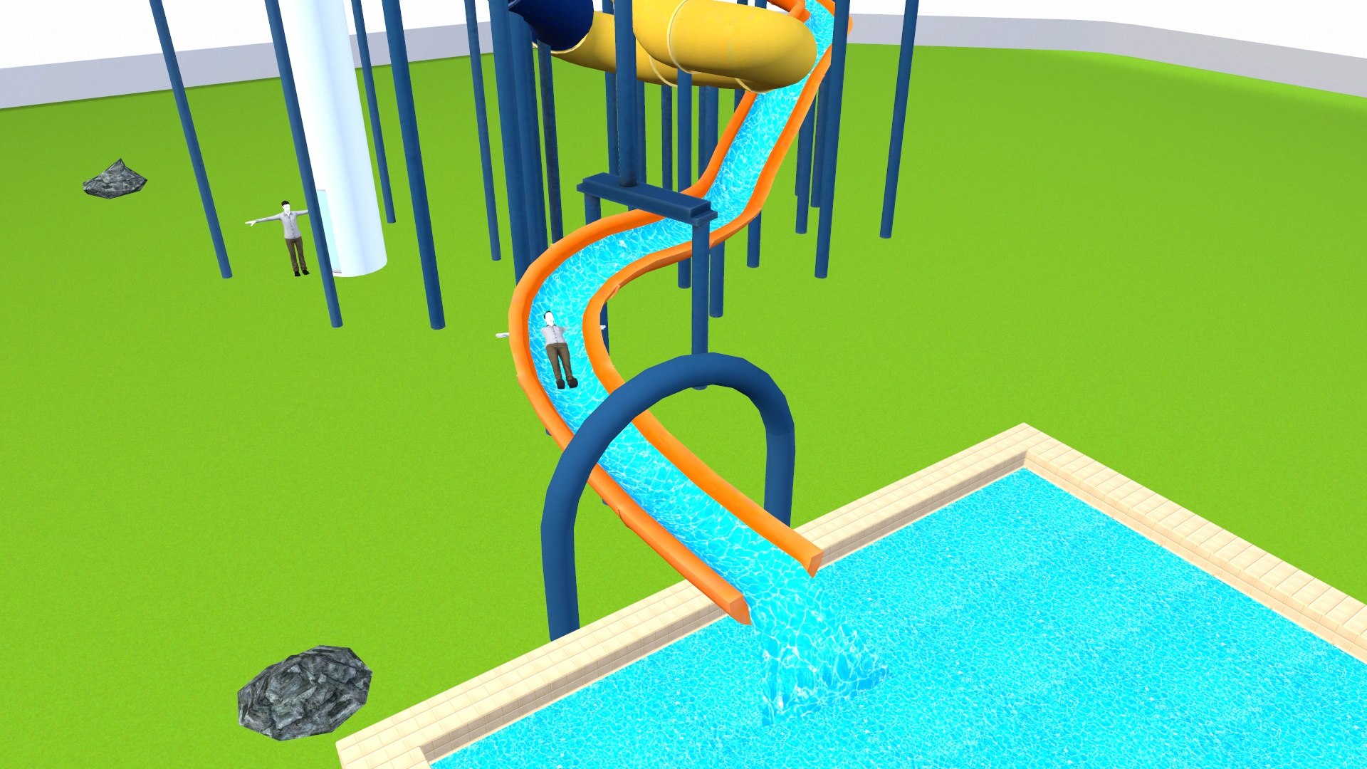 3D Water Slides Model - TurboSquid 2358491