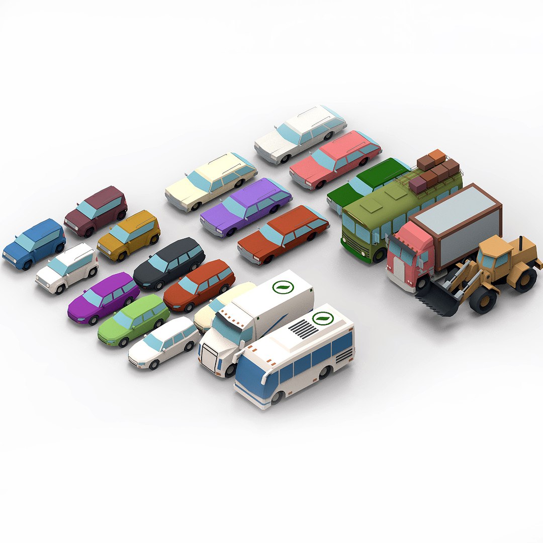 3D Cartoon Car Model - TurboSquid 1510227