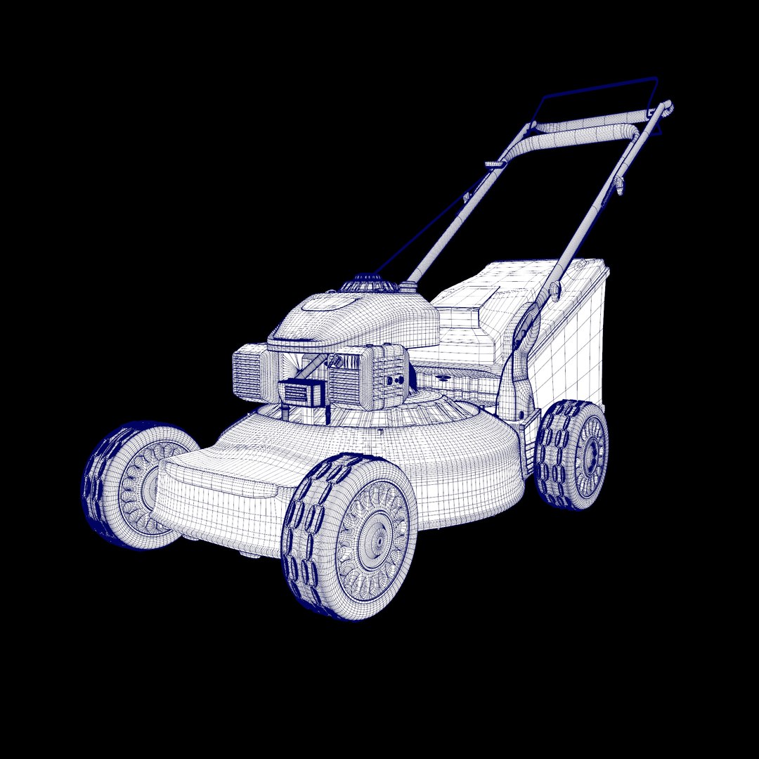 3D 3D Model Of Lawn Mower Model - TurboSquid 1929020