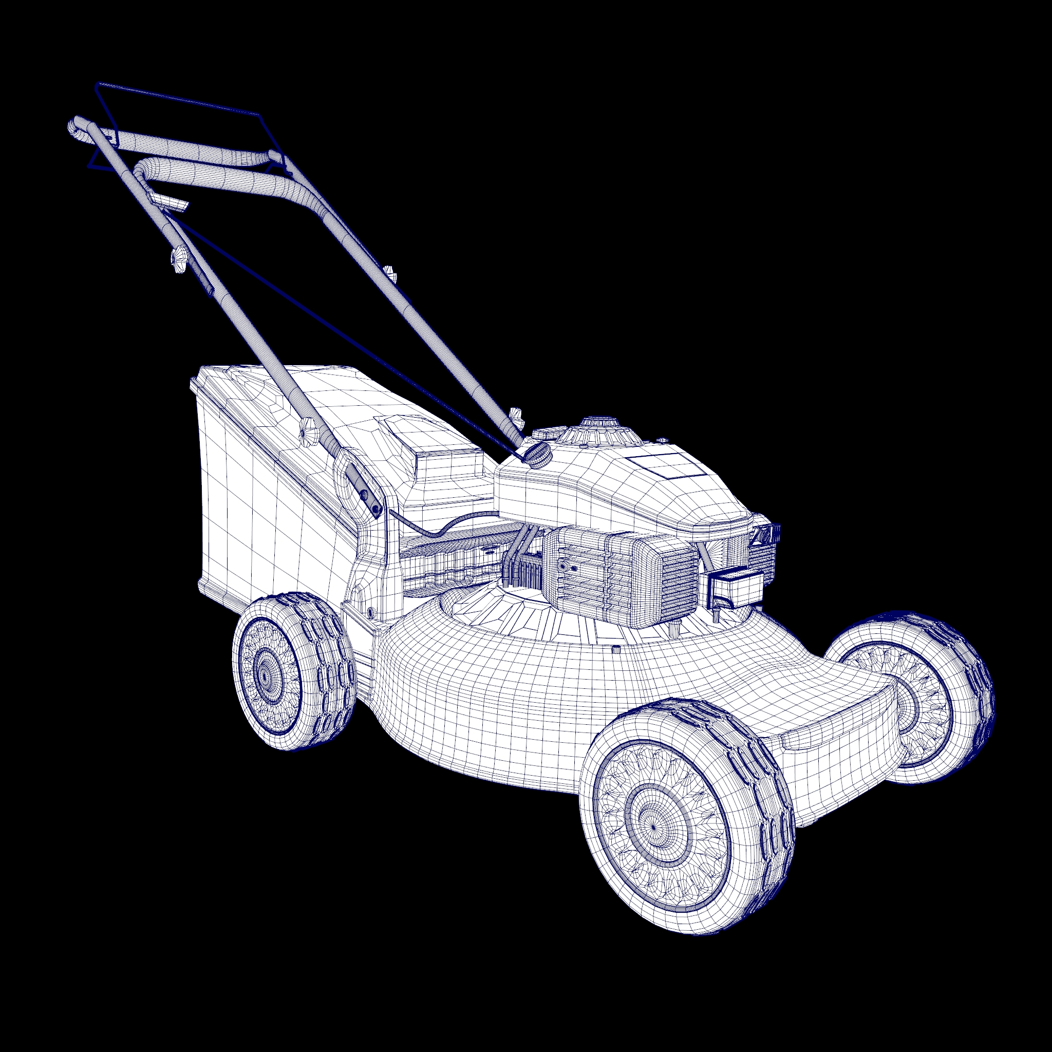 modelo 3d 3D Model of Lawn Mower - TurboSquid 1929020