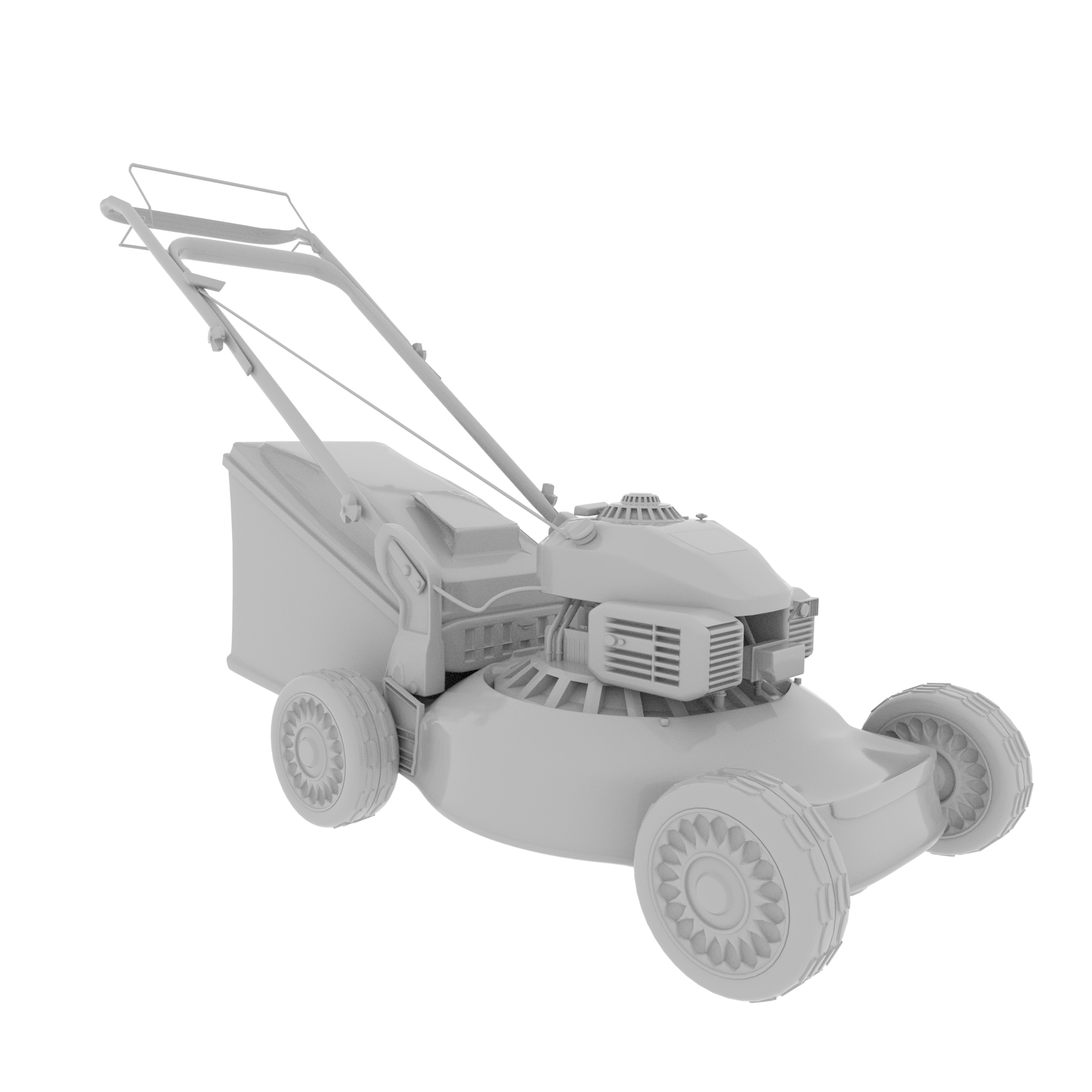 3D 3D Model of Lawn Mower model - TurboSquid 1929020