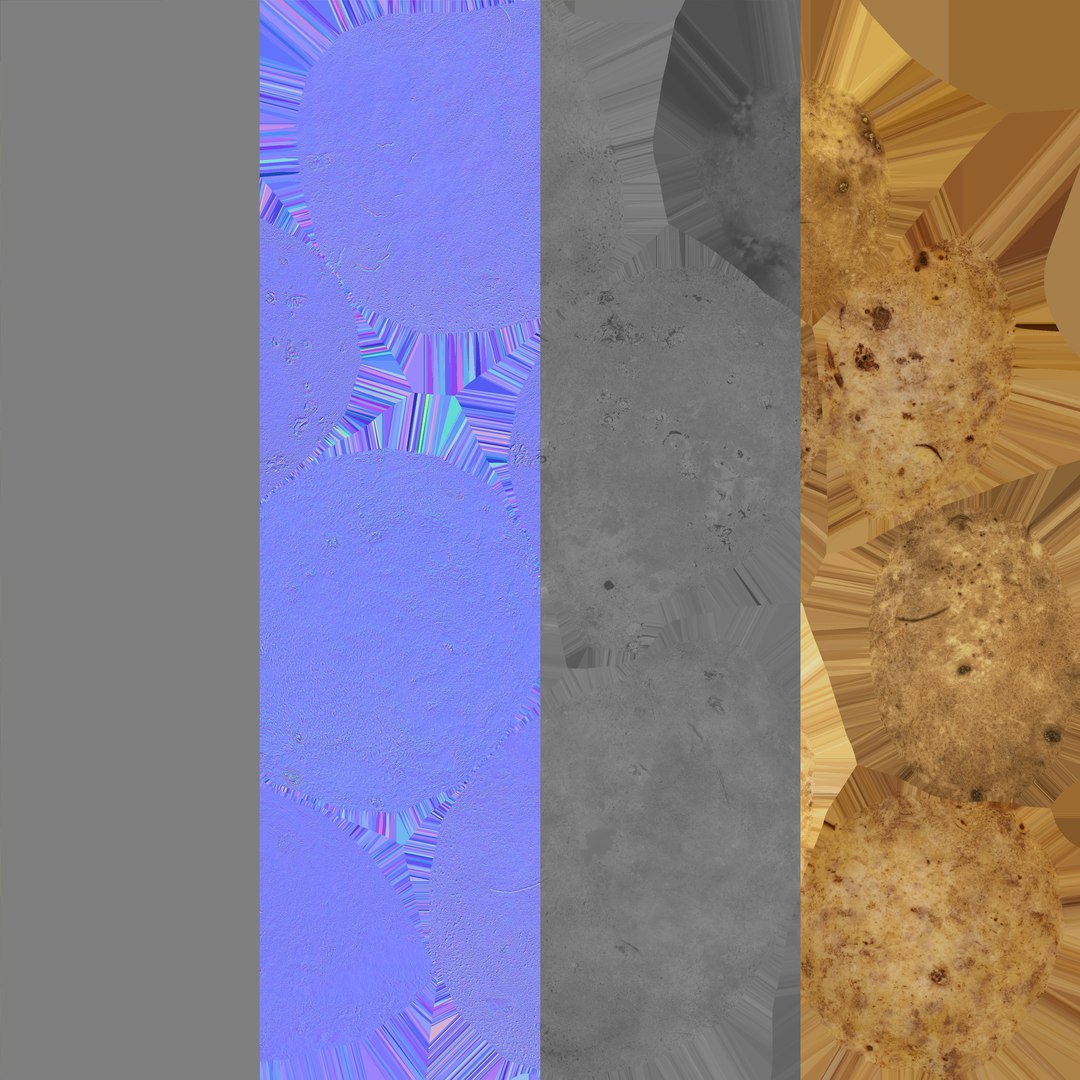 Potato Sack Pile Small and Large 3D - TurboSquid 2028366