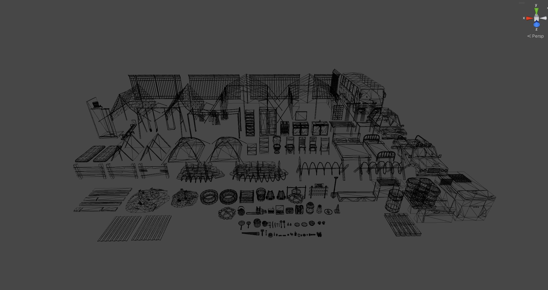 Low Poly Post Apocalyptic Village 3D - TurboSquid 2098187