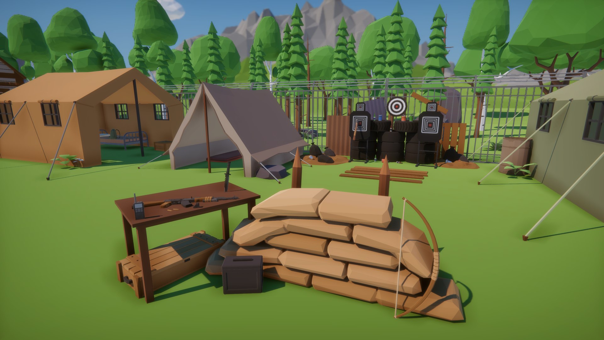 Low Poly Post Apocalyptic Village 3D - TurboSquid 2098187