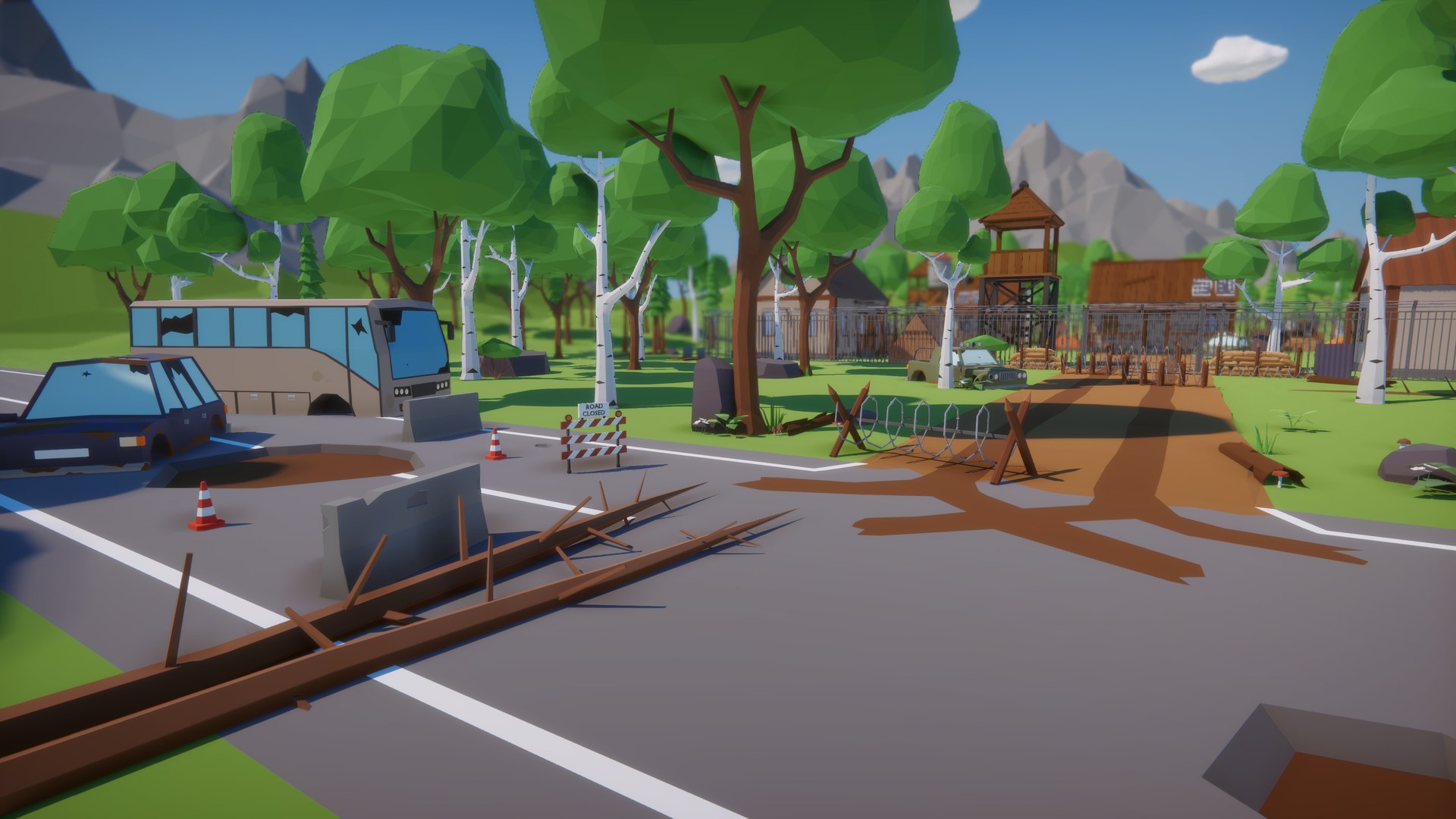 Low Poly Post Apocalyptic Village 3D - TurboSquid 2098187