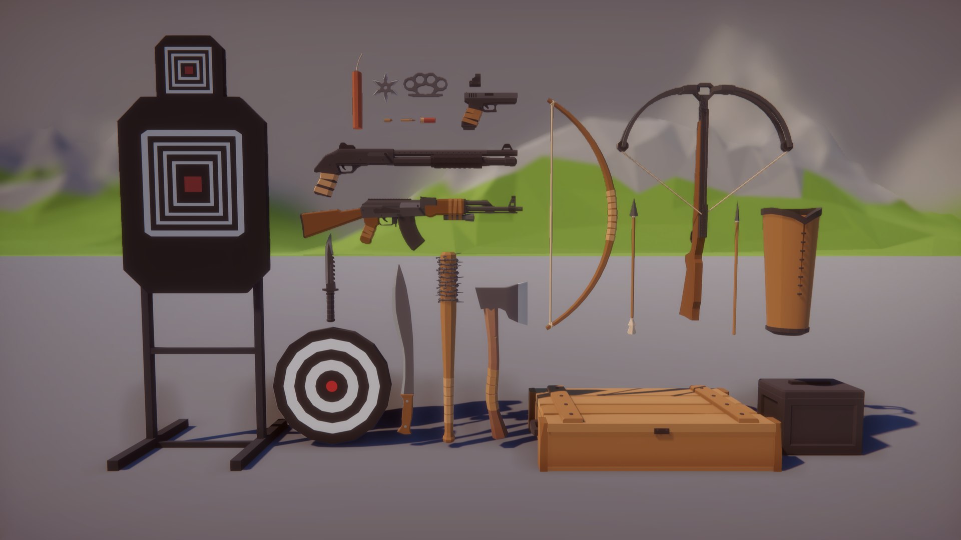 Low Poly Post Apocalyptic Village 3D - TurboSquid 2098187