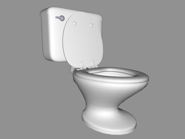 3d model toilet