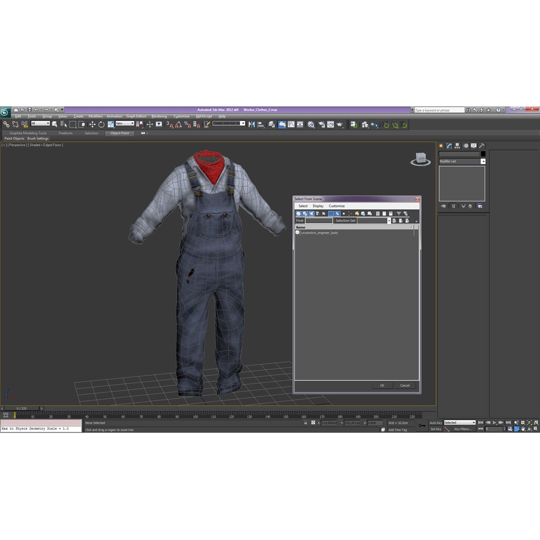3ds Max Worker Clothes 2