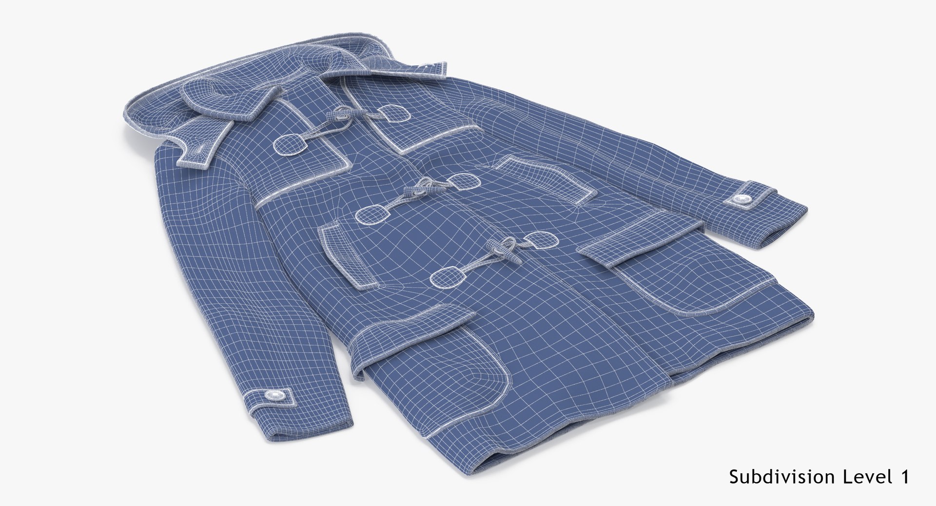 3d Winter Coat 02 Model