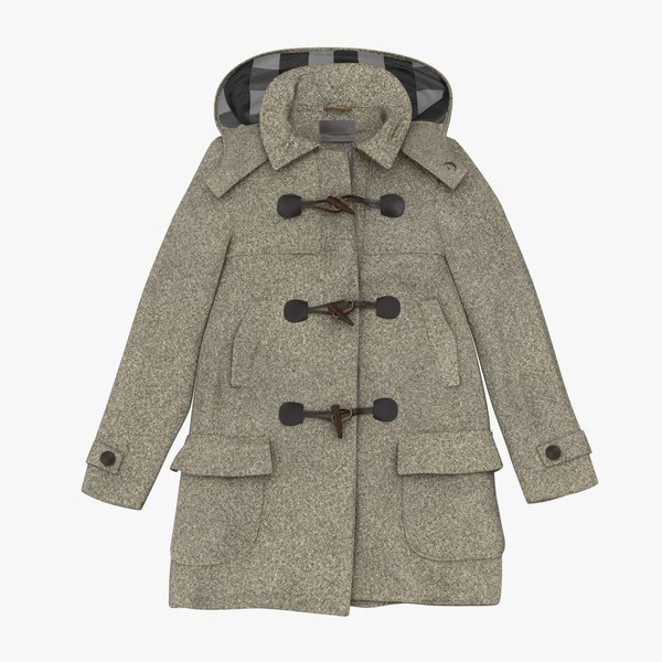 3d winter coat 02 model
