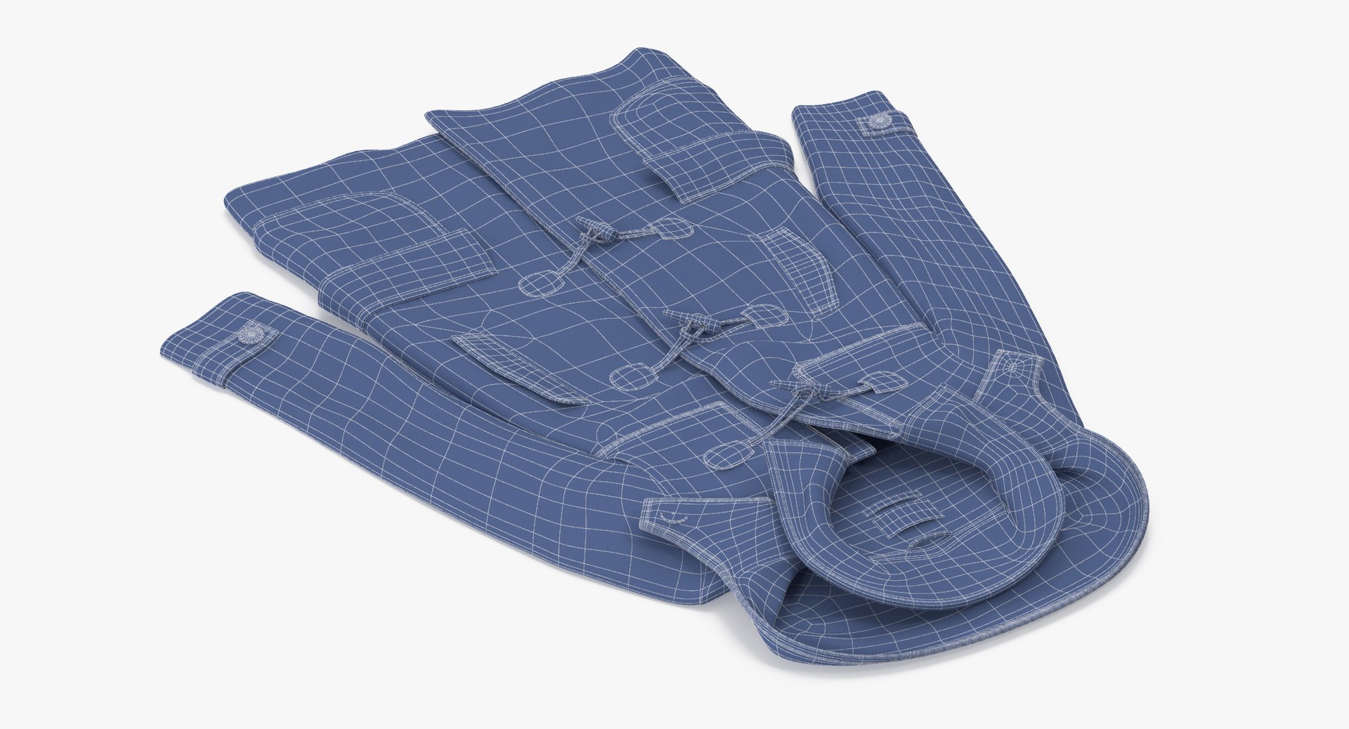 3d Winter Coat 02 Model