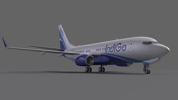 Indigo airplane 3D model - TurboSquid 1469494