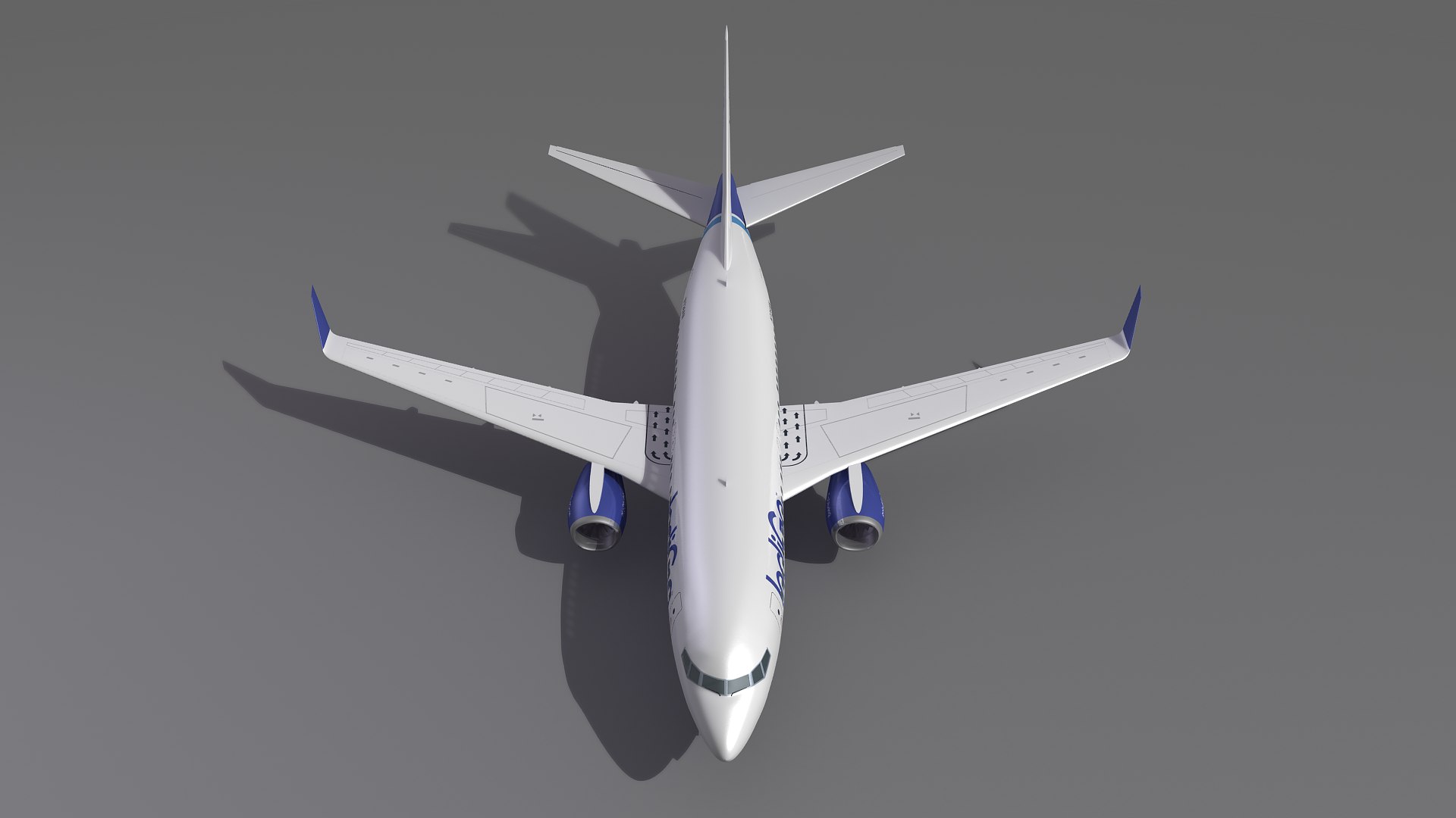 Indigo Airplane 3D Model - TurboSquid 1469494