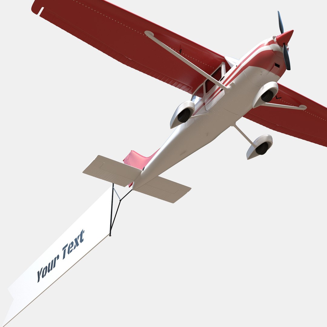 3D Airplane Banner - TurboSquid 2404763