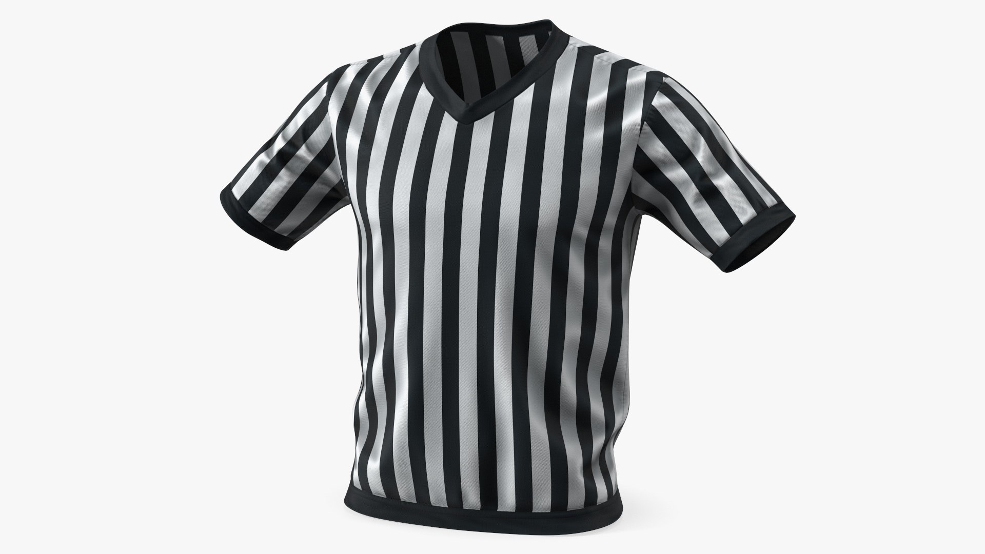 3D Striped Sports Referee Shirt Model - TurboSquid 2246743
