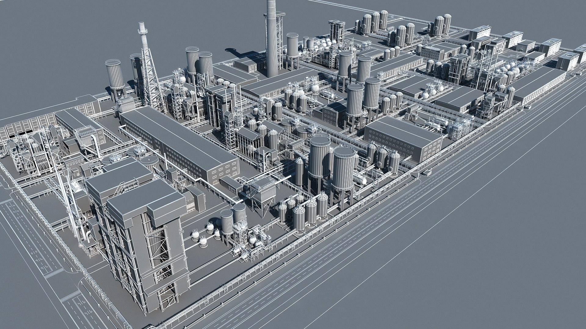 3D Chemical Plant 1 - TurboSquid 2072628