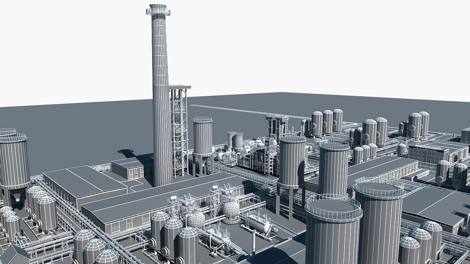 3D Chemical Plant 1 - TurboSquid 2072628