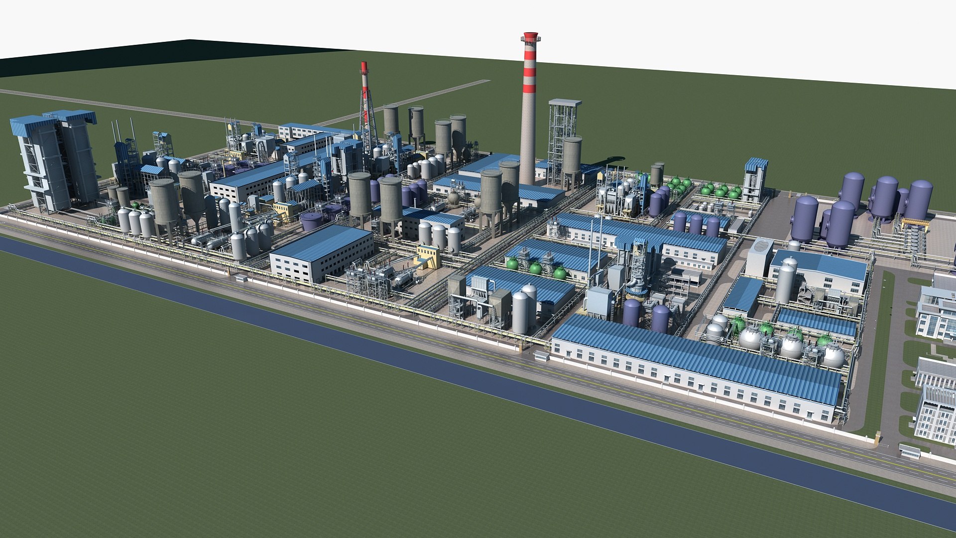 3D Chemical Plant 1 - TurboSquid 2072628