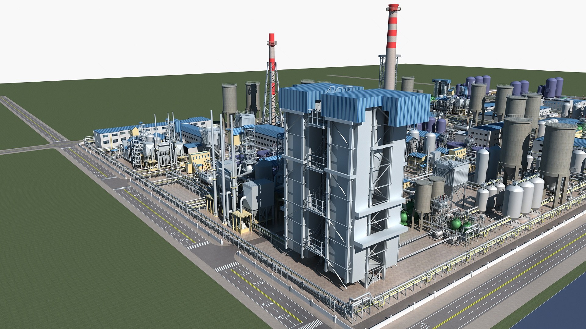 3D Chemical Plant 1 - TurboSquid 2072628