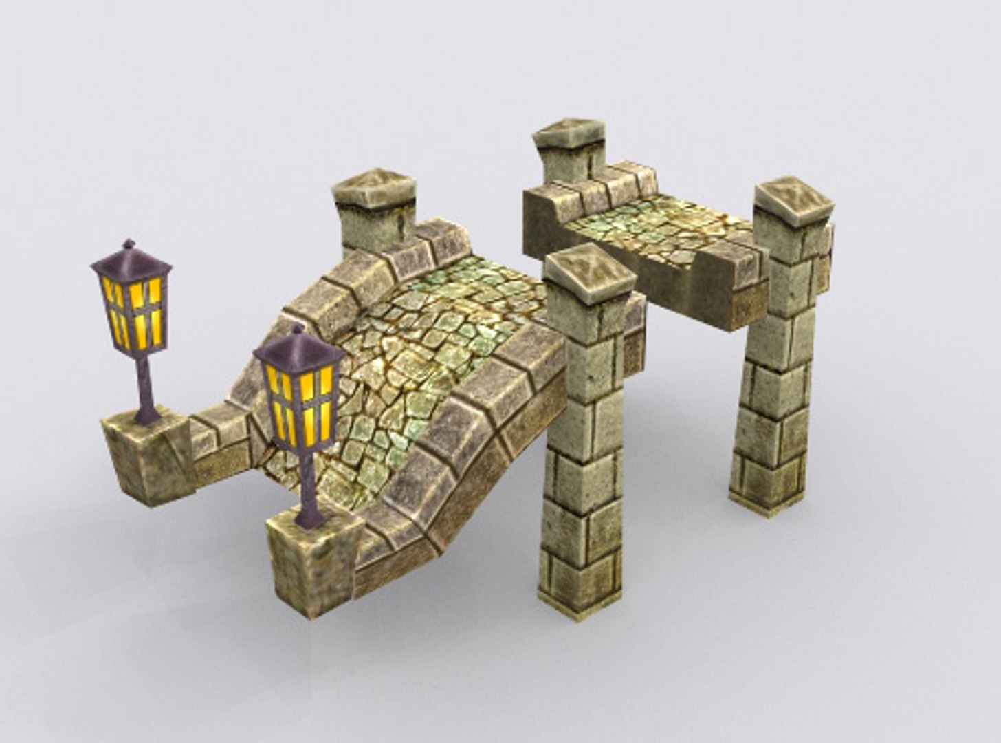 3d Model Medieval Fantasy Building Stone