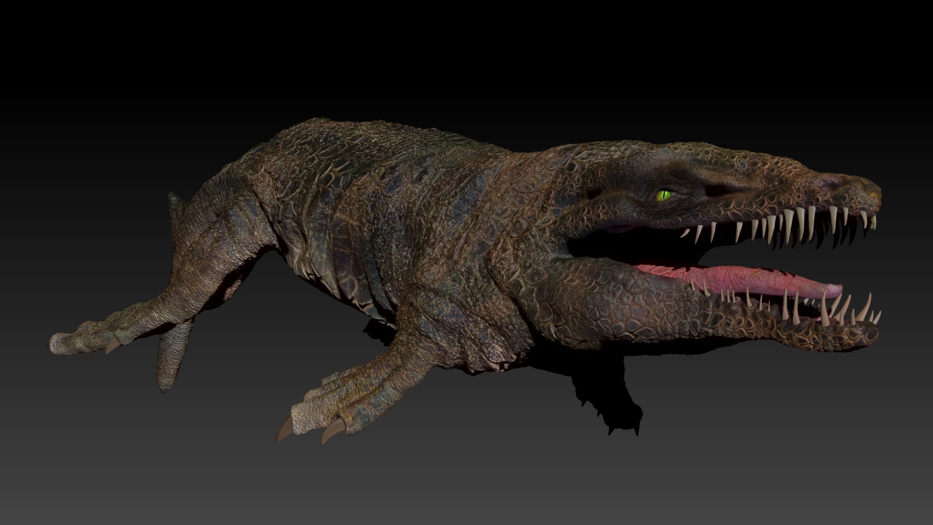 Dakosaurus sea monster series 1 sculpt project 3D model - TurboSquid ...