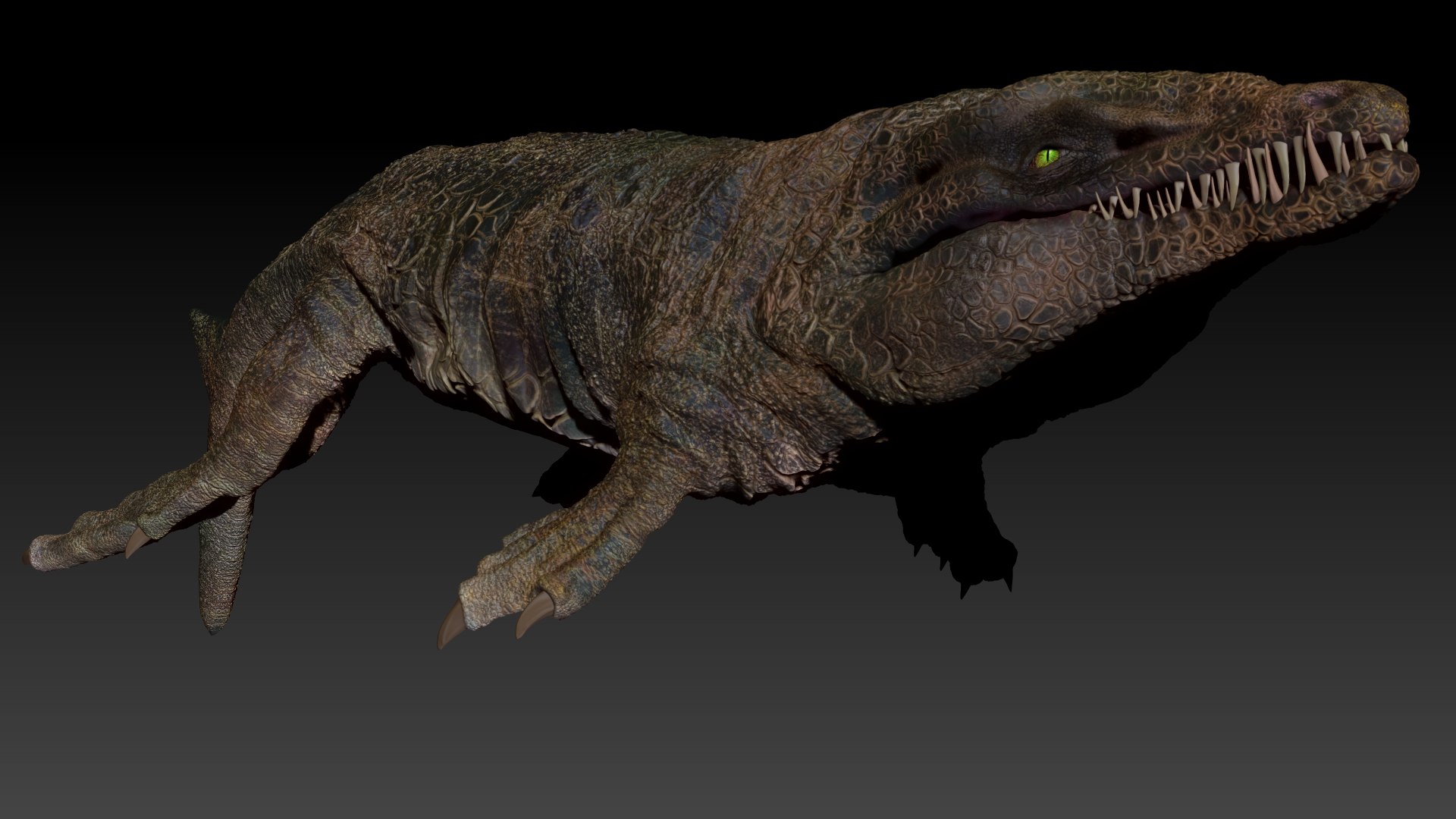 Dakosaurus sea monster series 1 sculpt project 3D model - TurboSquid ...