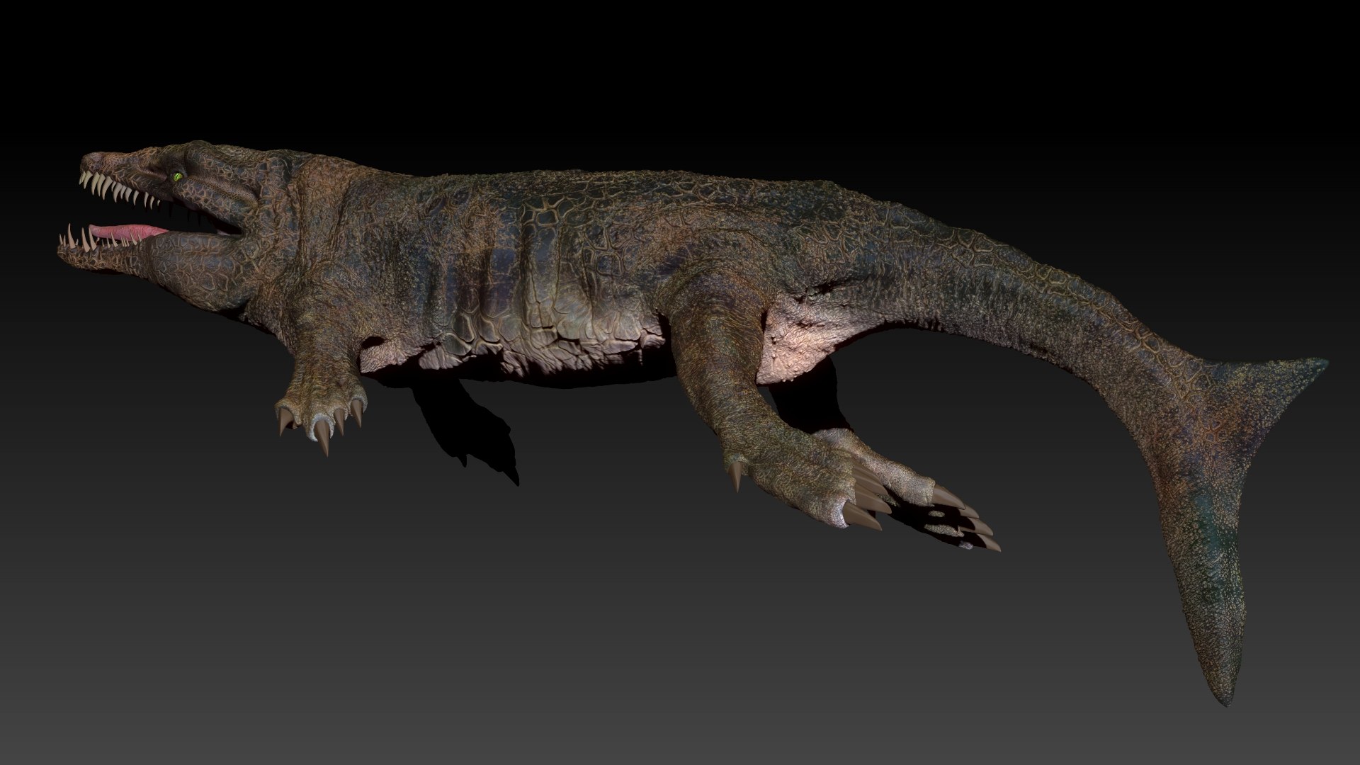 Dakosaurus sea monster series 1 sculpt project 3D model - TurboSquid ...