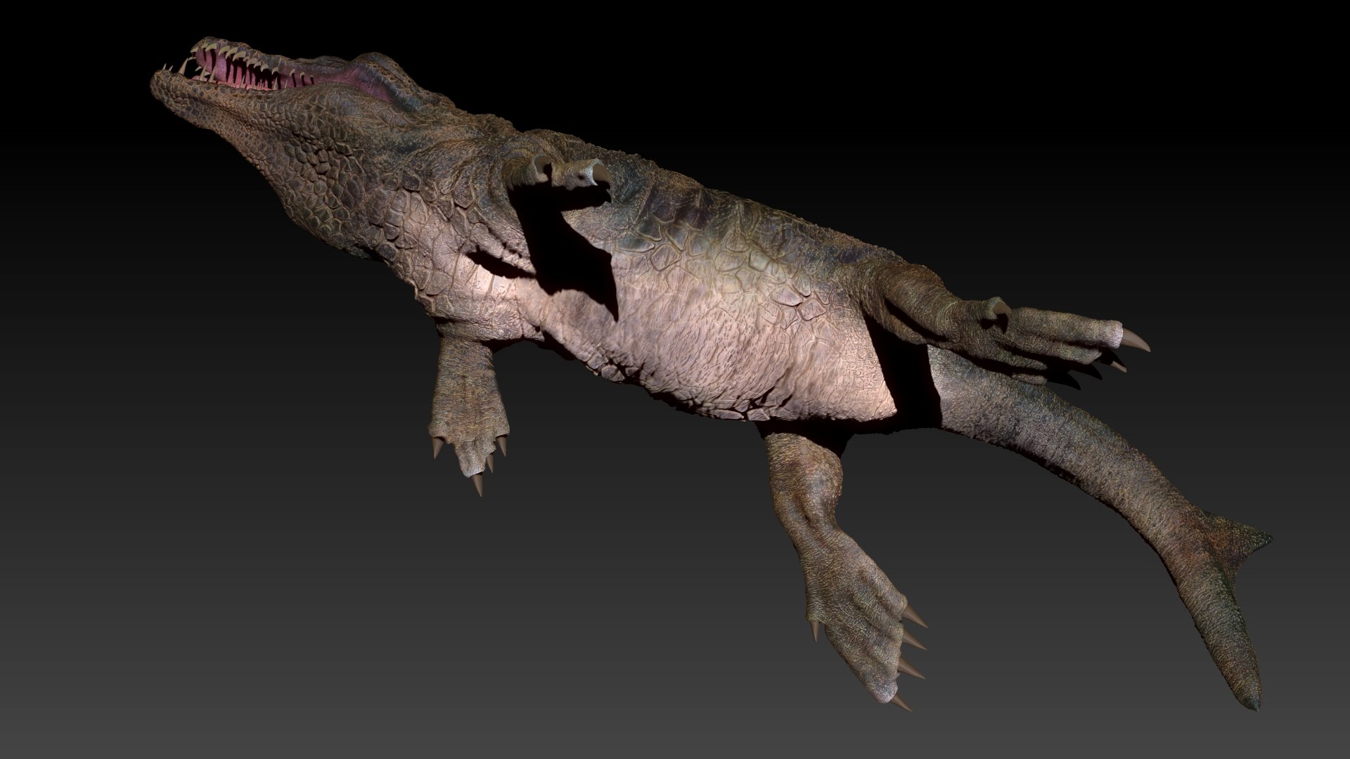 Dakosaurus sea monster series 1 sculpt project 3D model - TurboSquid ...
