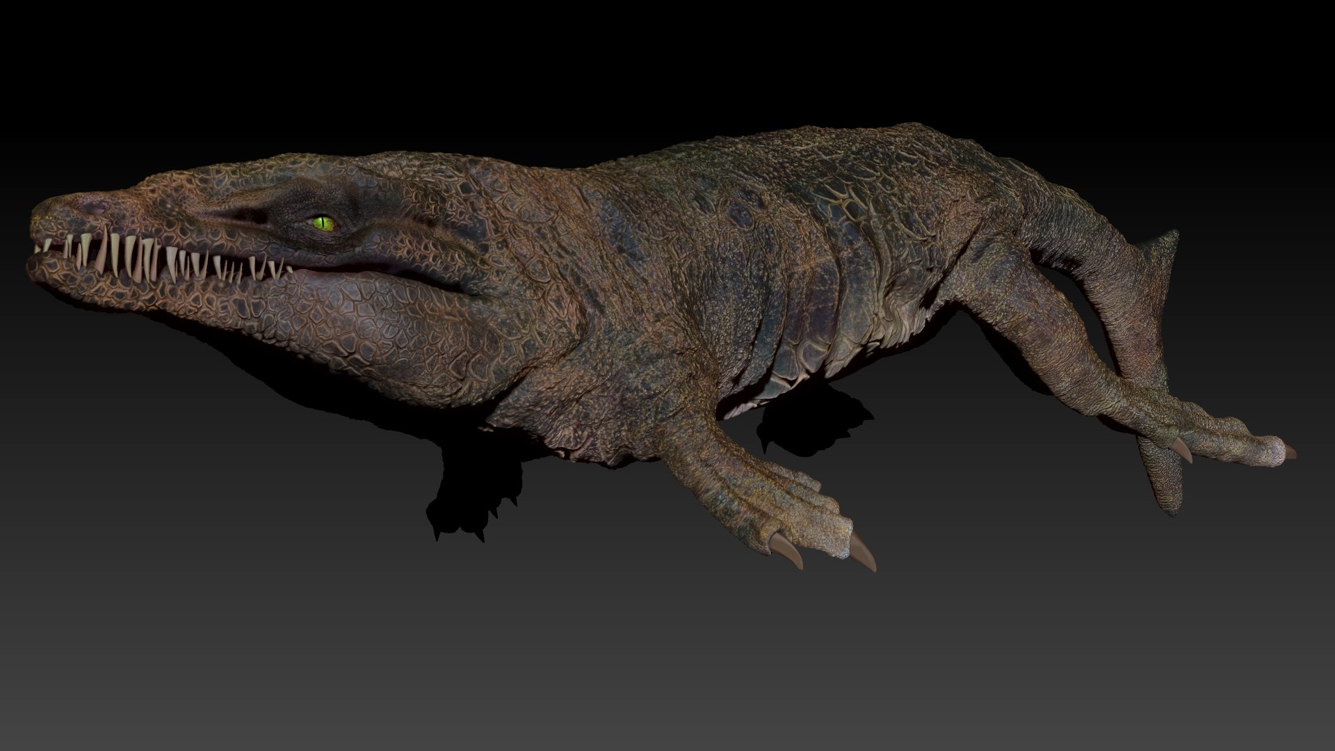 Dakosaurus sea monster series 1 sculpt project 3D model - TurboSquid ...