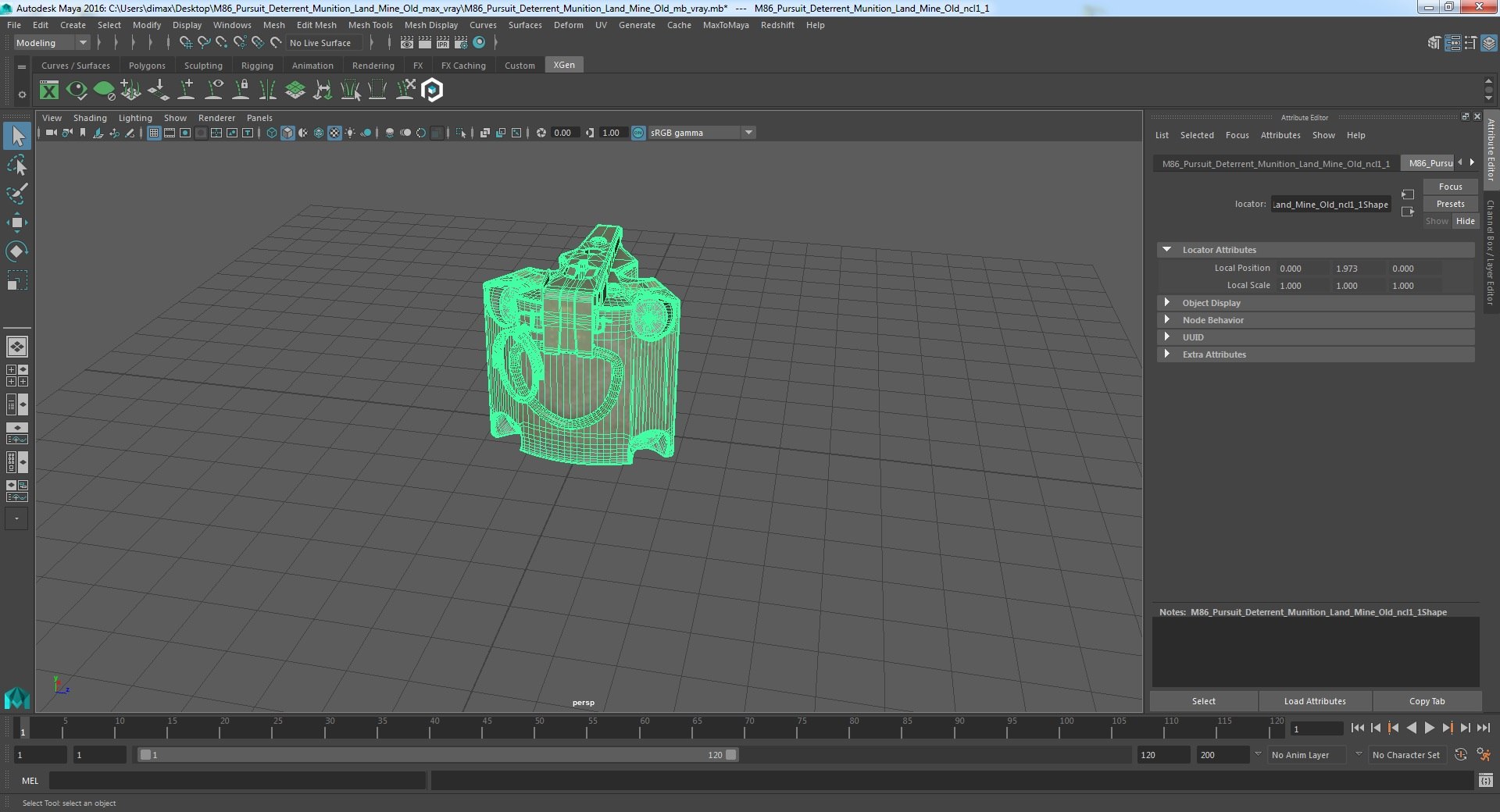 M86 pursuit deterrent munition 3D model - TurboSquid 1627802