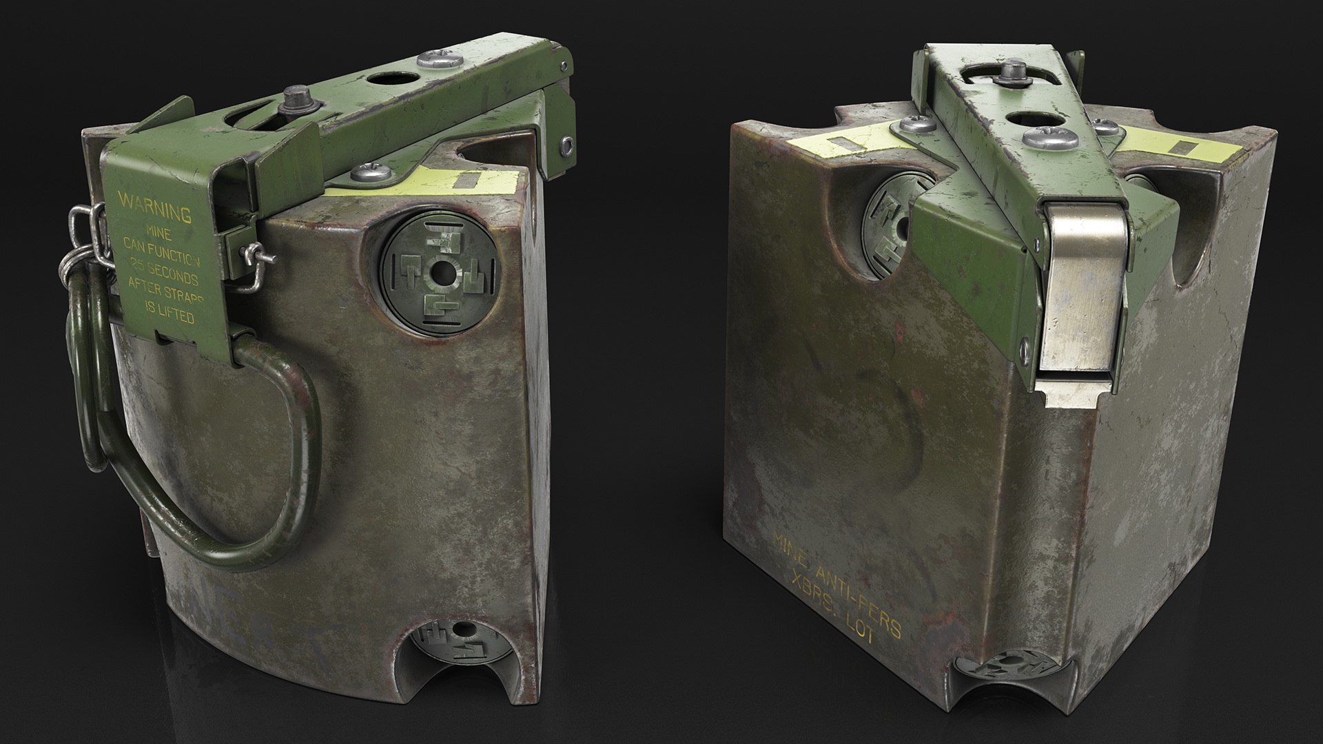 M86 pursuit deterrent munition 3D model - TurboSquid 1627802