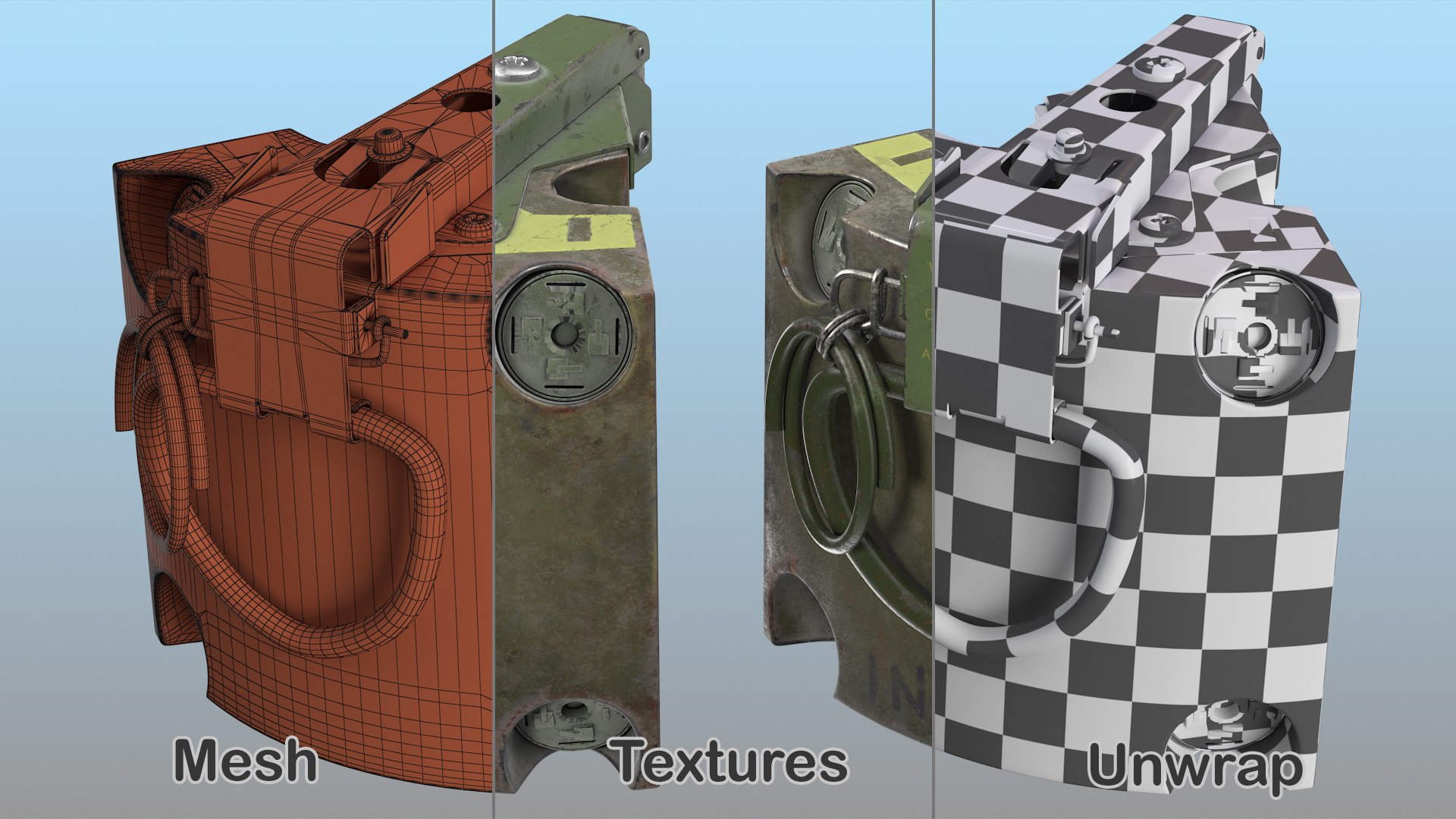 M86 pursuit deterrent munition 3D model - TurboSquid 1627802