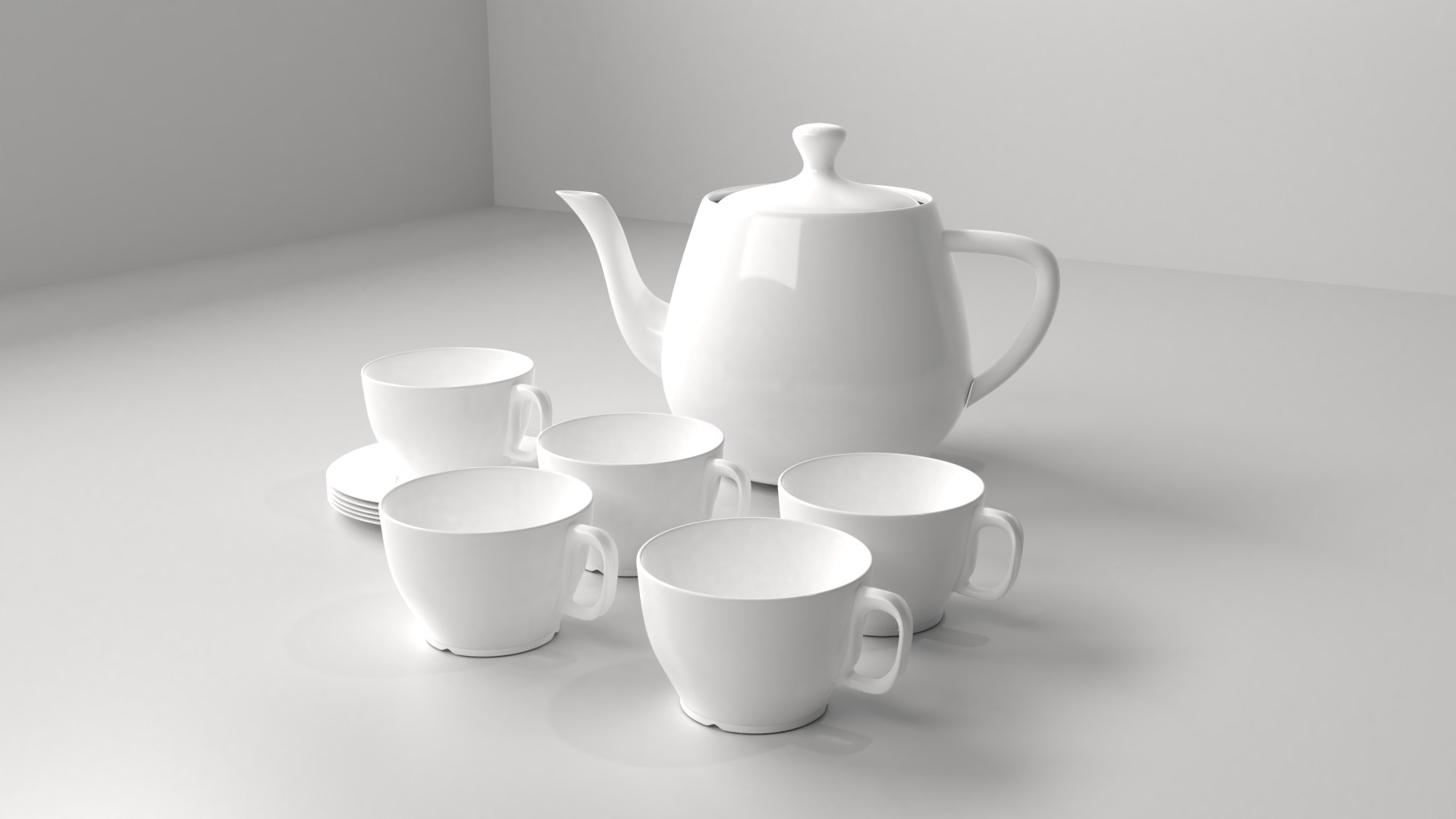 Cup Jug Set 2 3D - TurboSquid 1434038