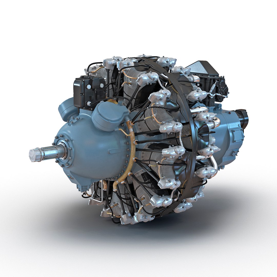 3D Piston Aircraft Engines Collection 2 - TurboSquid 2497005