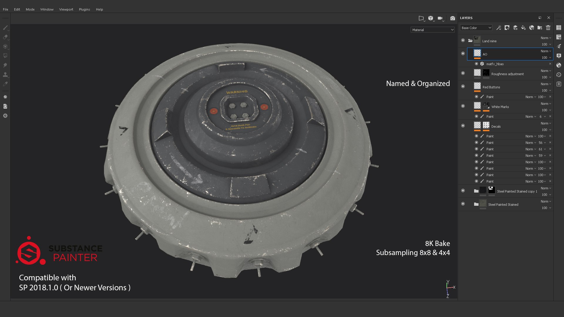 Landmine 3D model - TurboSquid 1272619